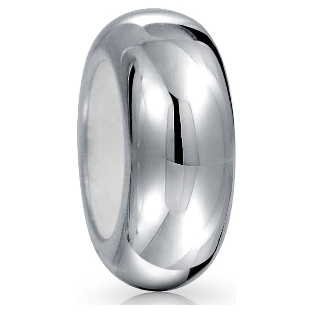 Bling Jewelry Womens Simple Spacer Stopper Bead Charm White Rubber ...
