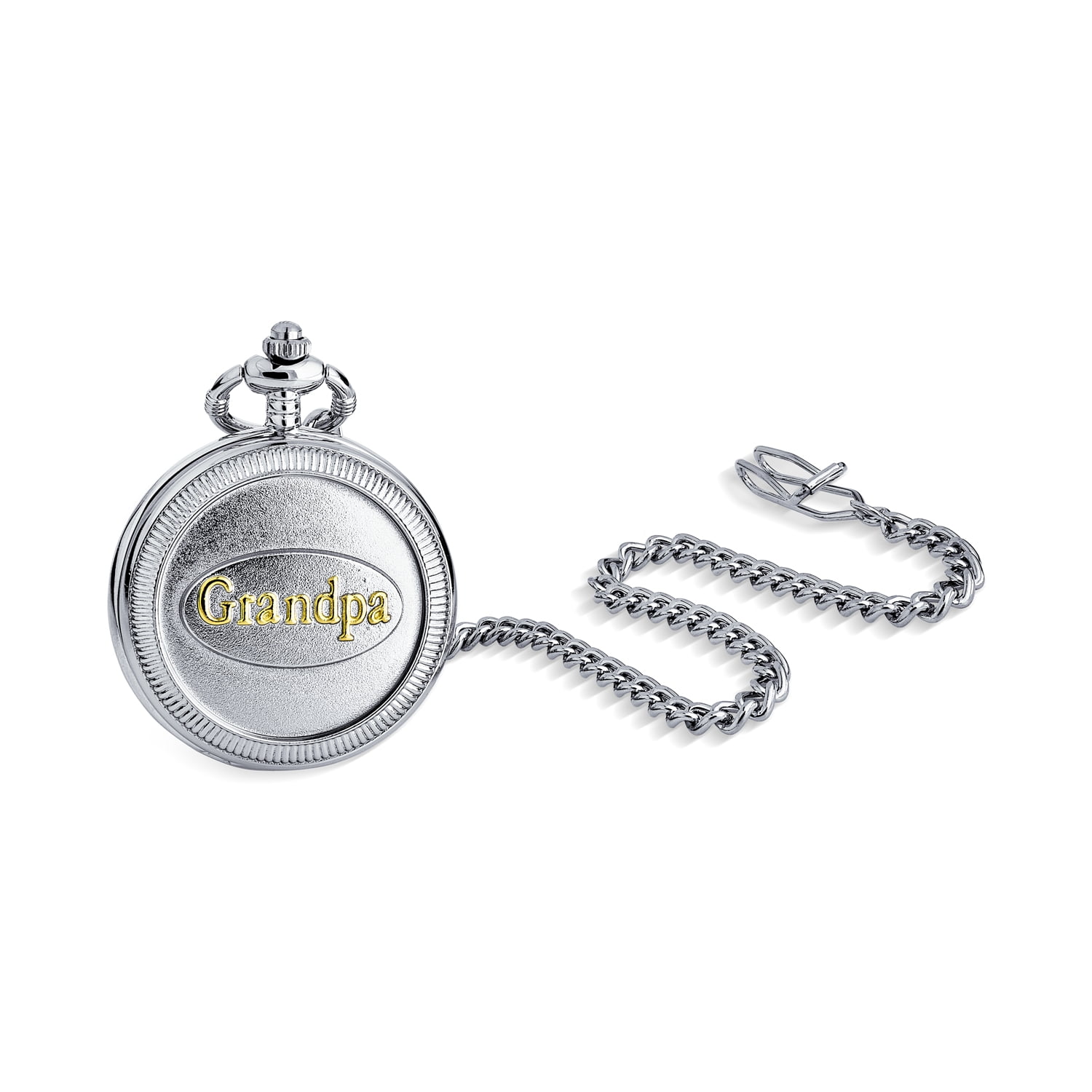 Bling Jewelry Vintage Style Skeleton Mens Word Grandpa Pocket Watch ...