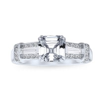 Bling Jewelry Womens Art Deco Style Cubic Zirconia 3CT Emerald Cut ...