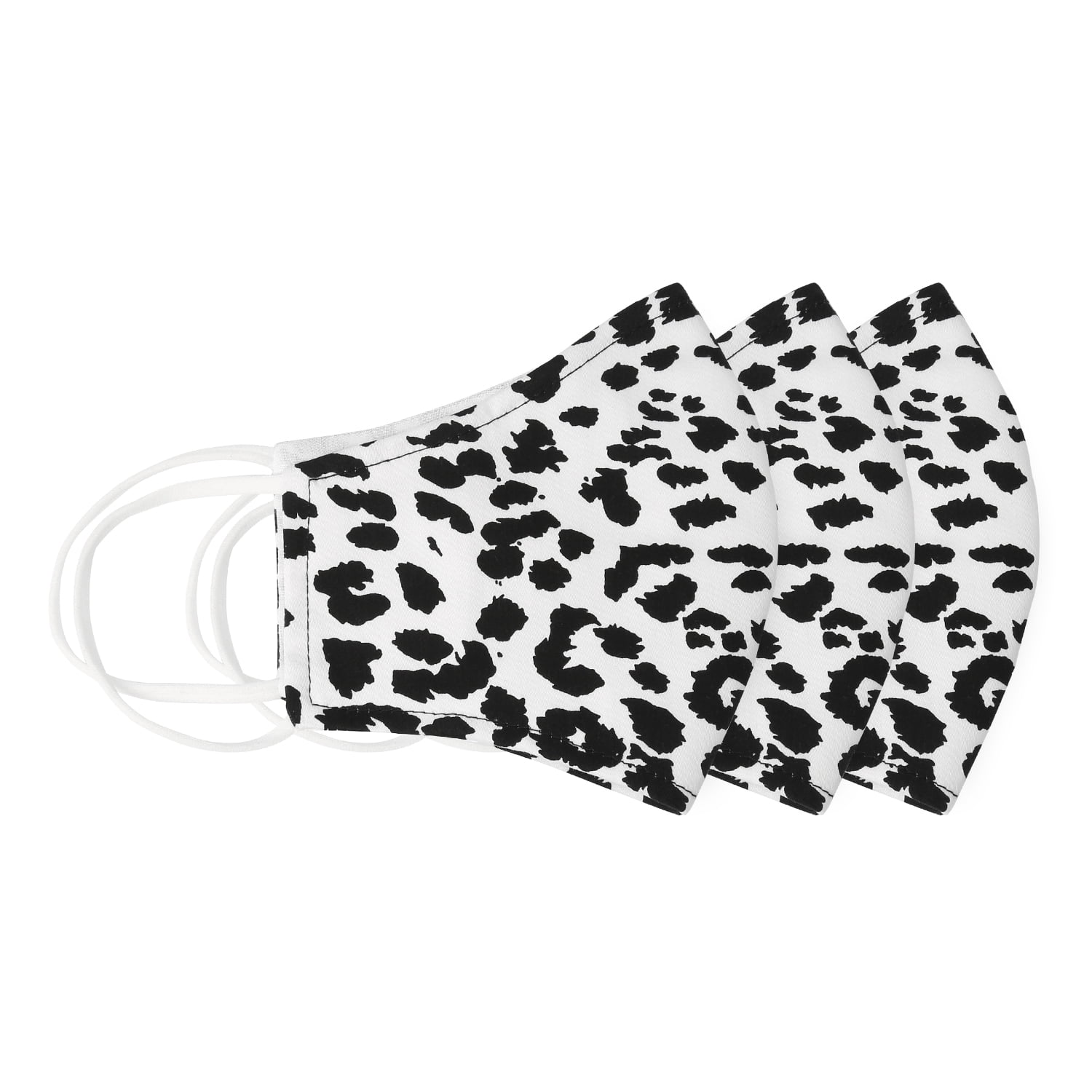 Bling Jewelry Womens Black Cheetah Leopard Animal Print Fabric Face ...