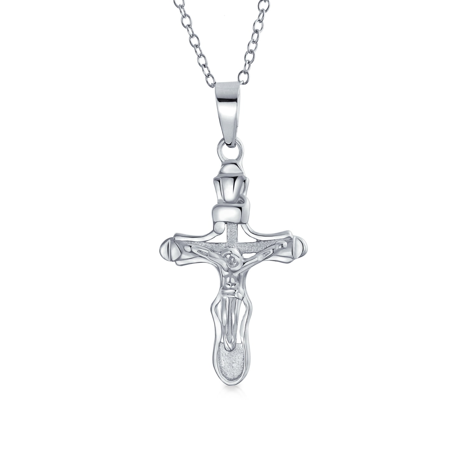 Bling Jewelry Womens Christian Catholic Jesus Crucifix Cross Pendant ...
