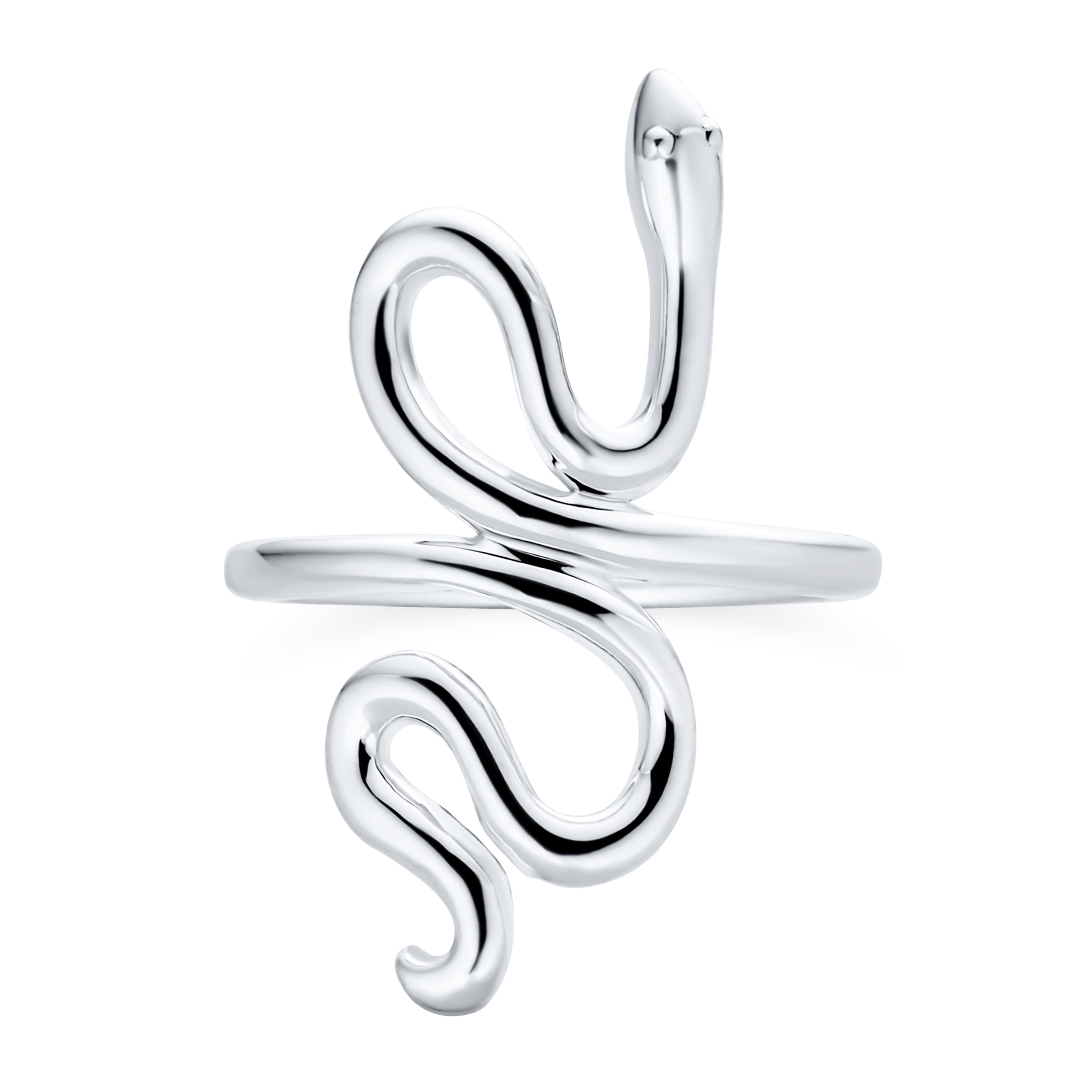 Bling Jewelry Womens Egyptian Serpent Snake Silver Ring Band for Garden ...