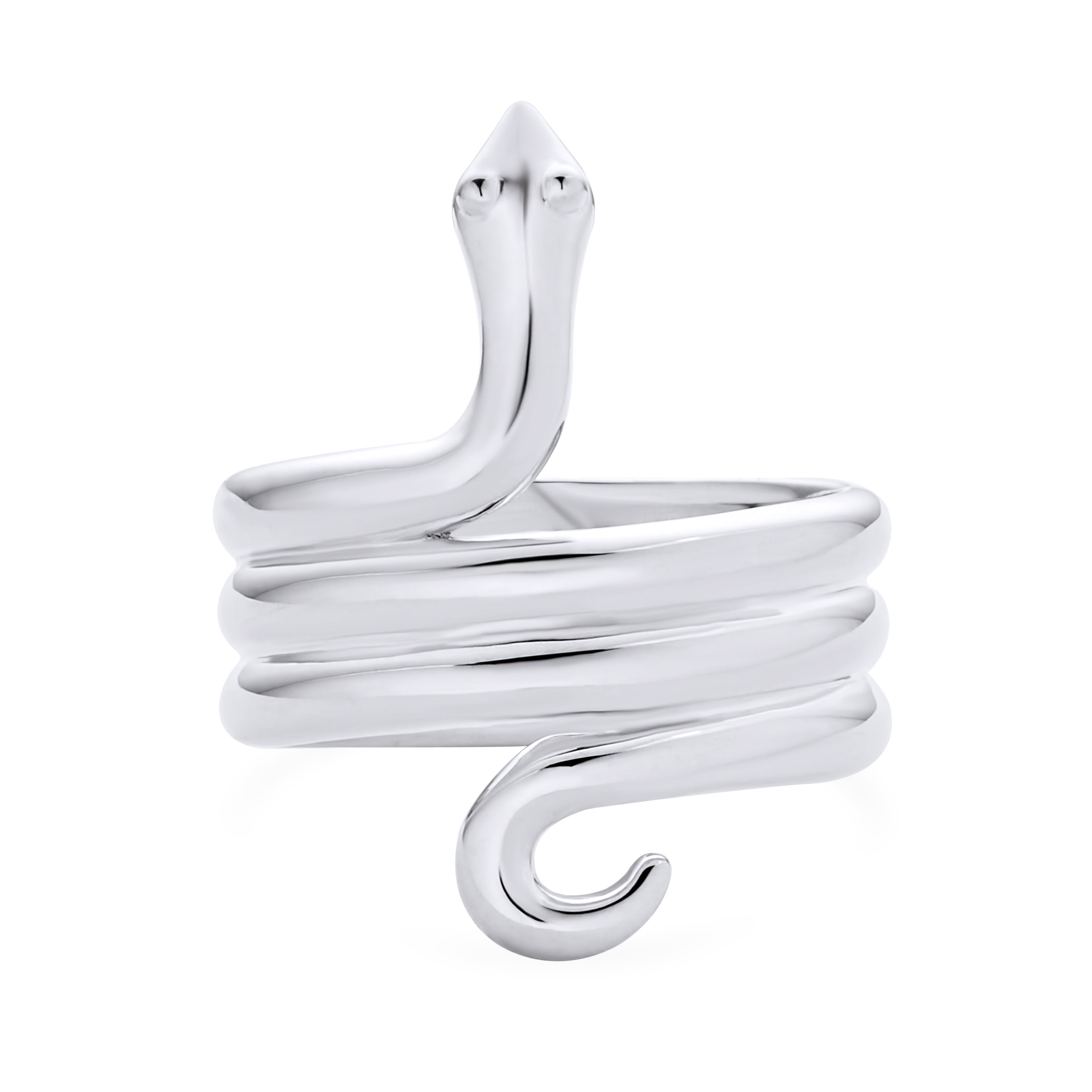 Bling Jewelry Womens Egyptian Serpent Snake Silver Ring Band for Garden ...