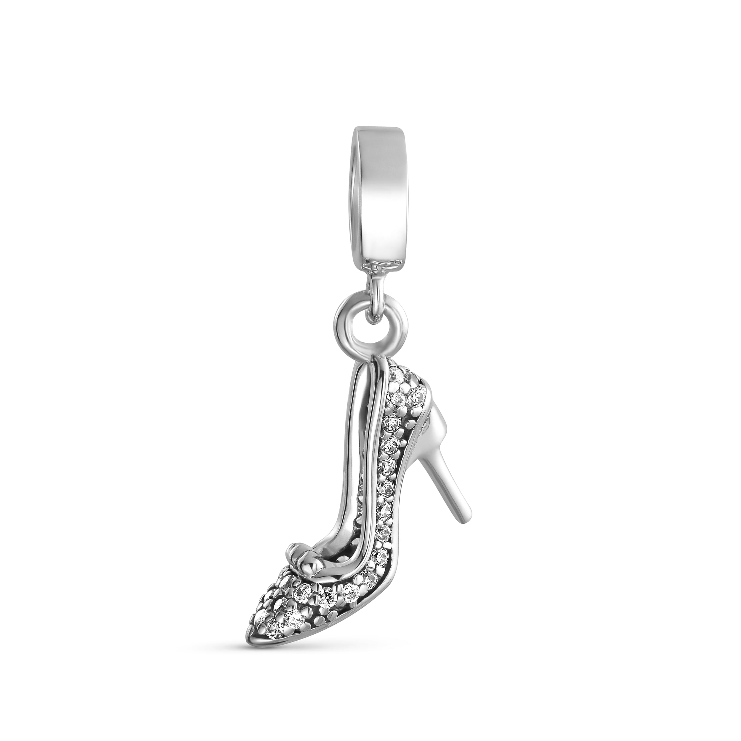 Bling Jewelry Womens .925 Sterling Silver High Heel Shoe Pump Stiletto ...