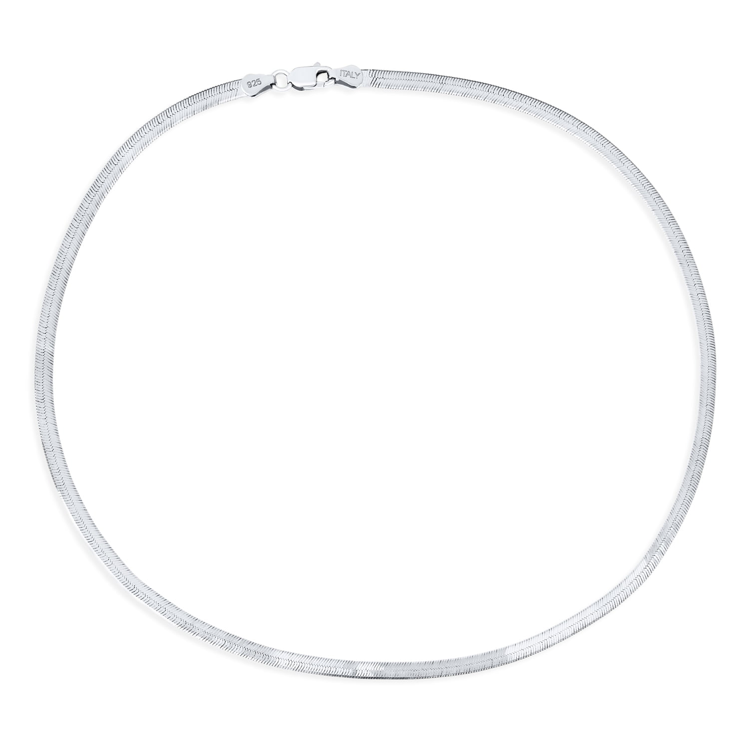 Bling Jewelry Womens Flat Flexible 14k Gold Overlay Sterling Silver ...