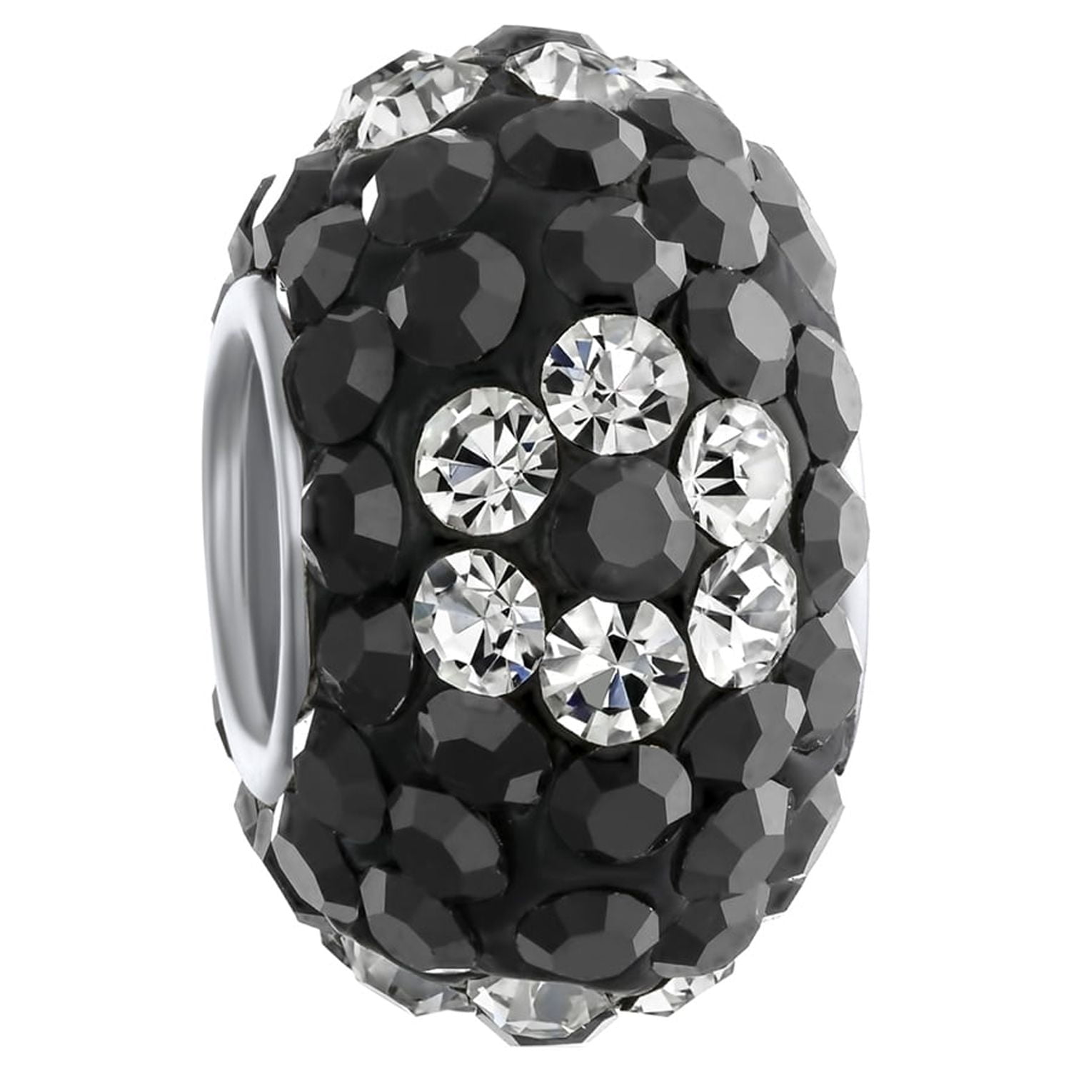 Bling Jewelry Womens Flower Spring Crystal Spacer Bead Core Sterling ...