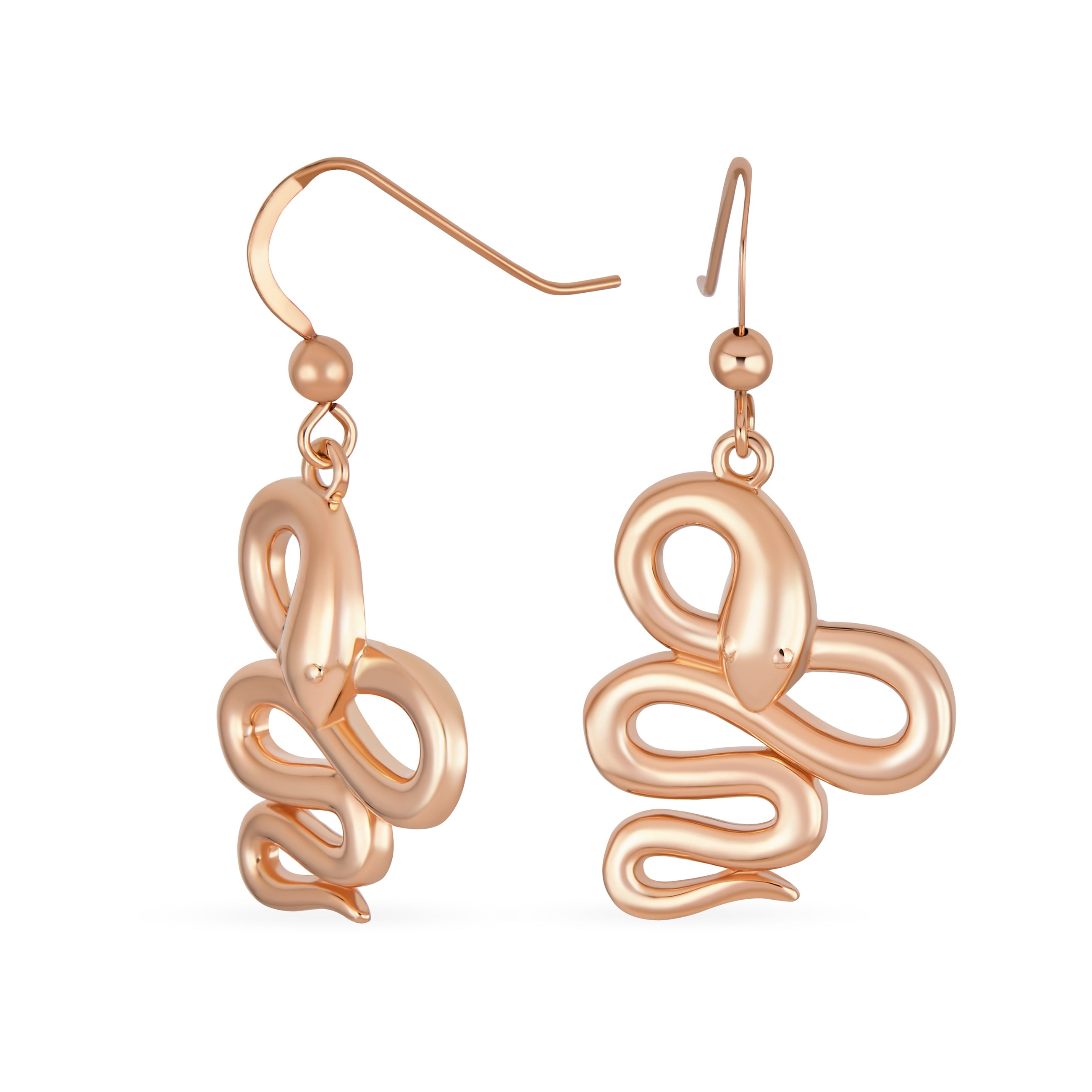 Bling Jewelry Womens Garden Animal Pet Reptile Snake Dangle Earrings ...