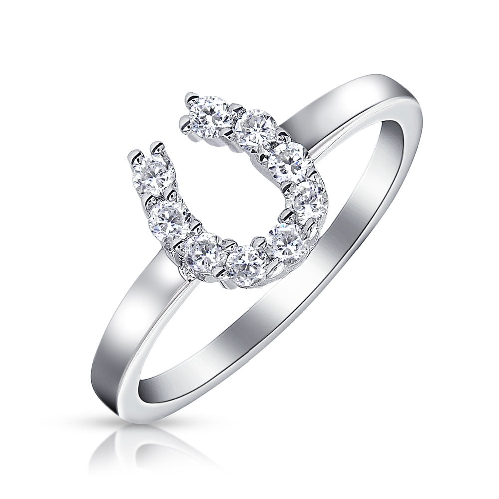 Bling Jewelry Womens Good Luck Cubic Zirconia Pave CZ Equestrian ...