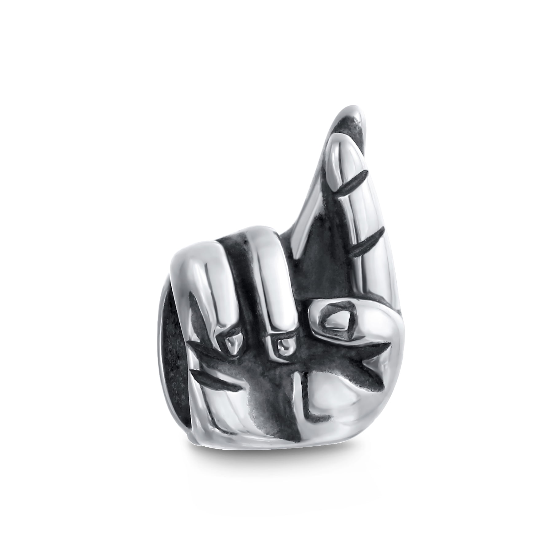 Bling Jewelry Womens Good Luck Hand Sign Fingers Crossed Charm Bead ...