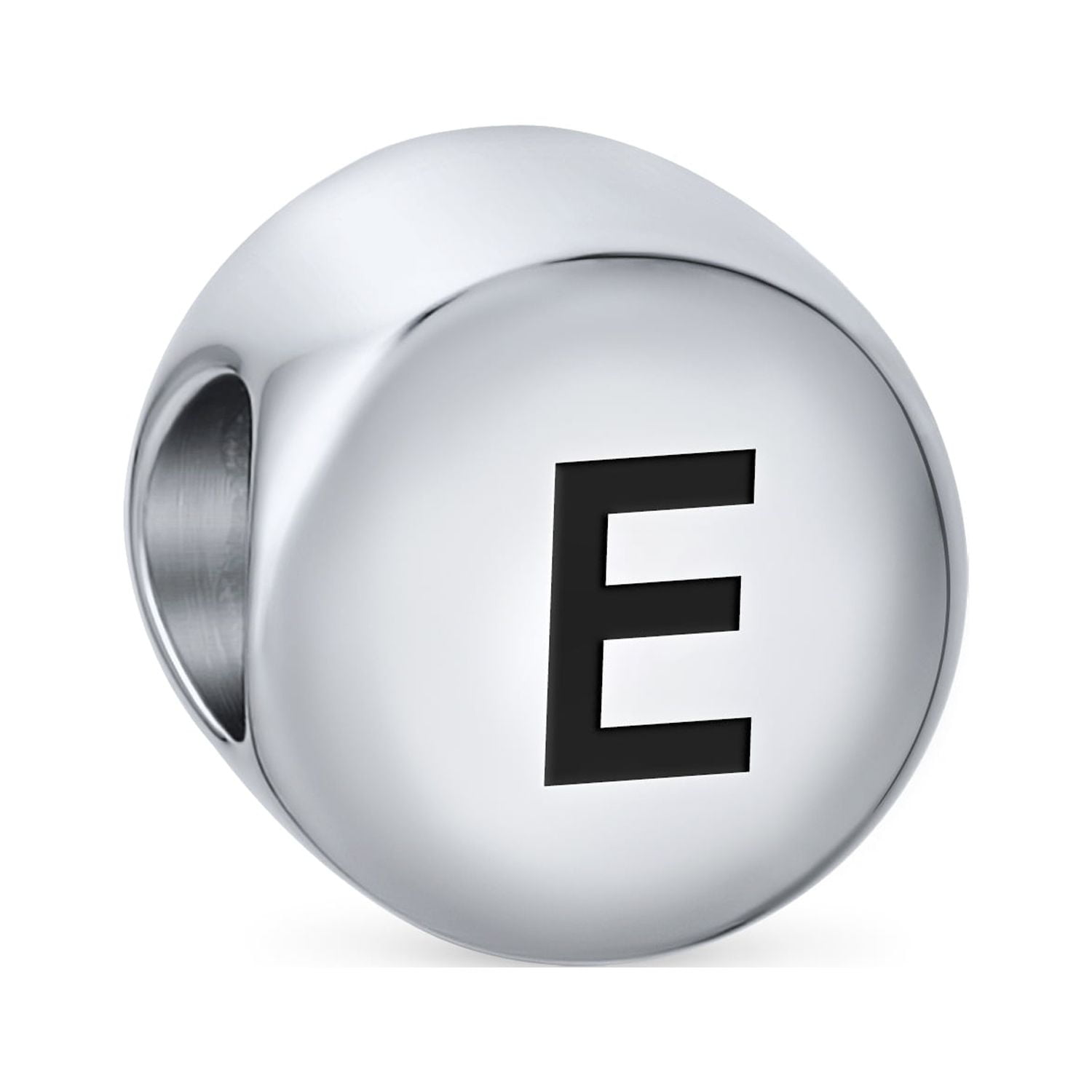 Bling Jewelry Womens Initial Alphabet Bead Charm Sterling Silver A-Z ...