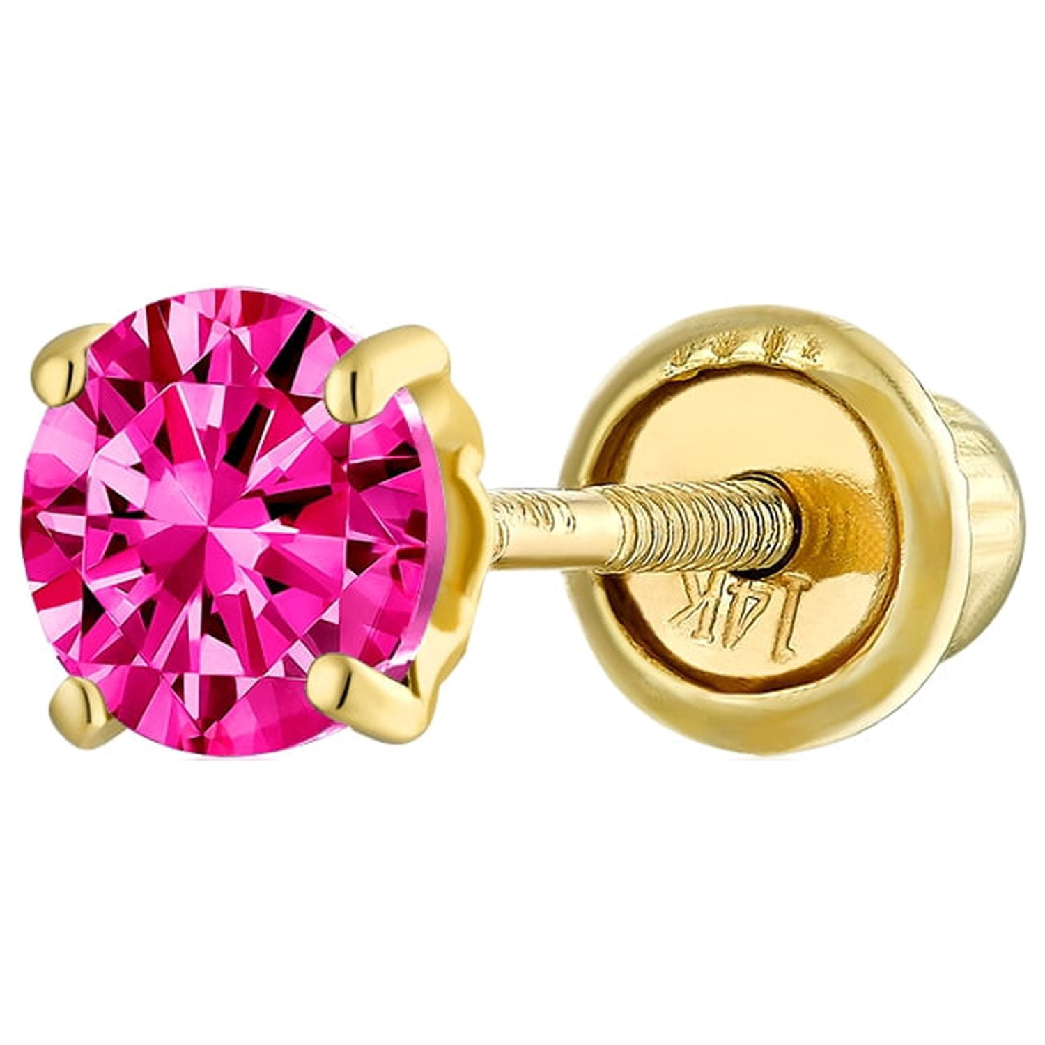 Bling Jewelry Womens Tiny CZ 4-Prong Helix Cartilage Ear Stud Real 14K ...