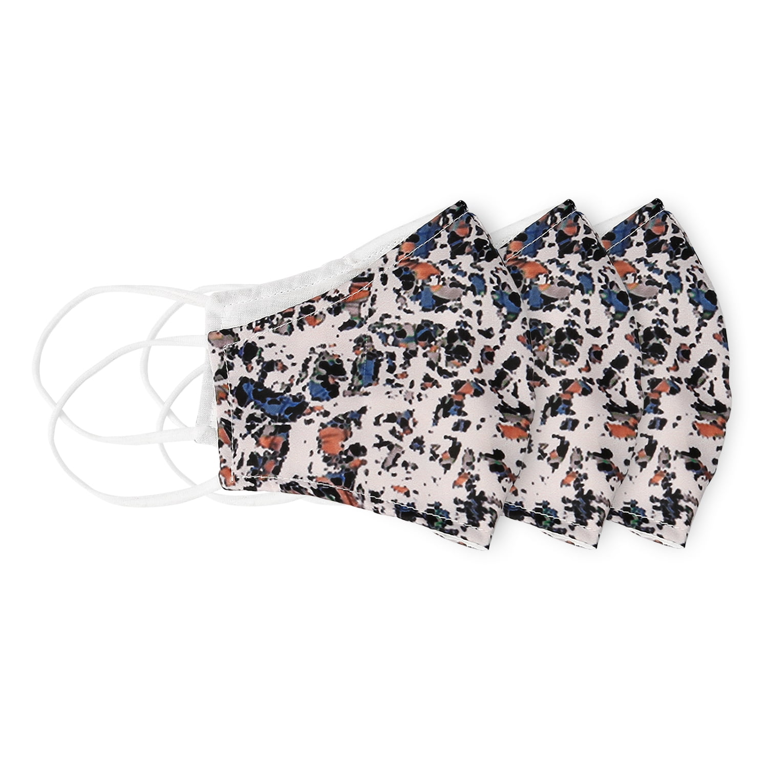 Bling Jewelry Womens Multi Color Animal Print Fabric Face Mask Metal ...