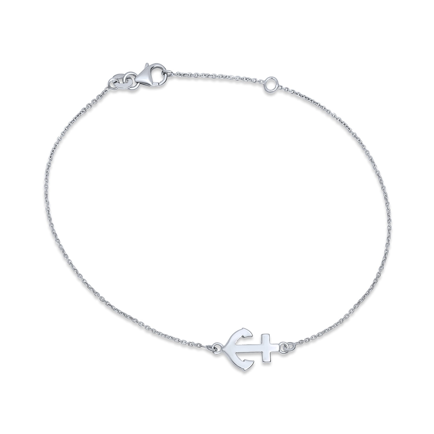 Bling Jewelry Womens Nautical Anchor Charm Anklet Ankle Bracelet ...