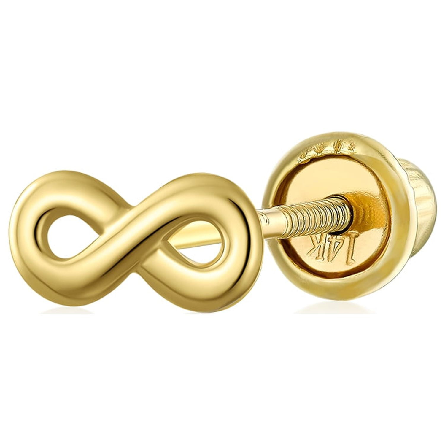 Bling Jewelry Womens Petite Minimalist 14K Gold Cartilage Ear Stud ...