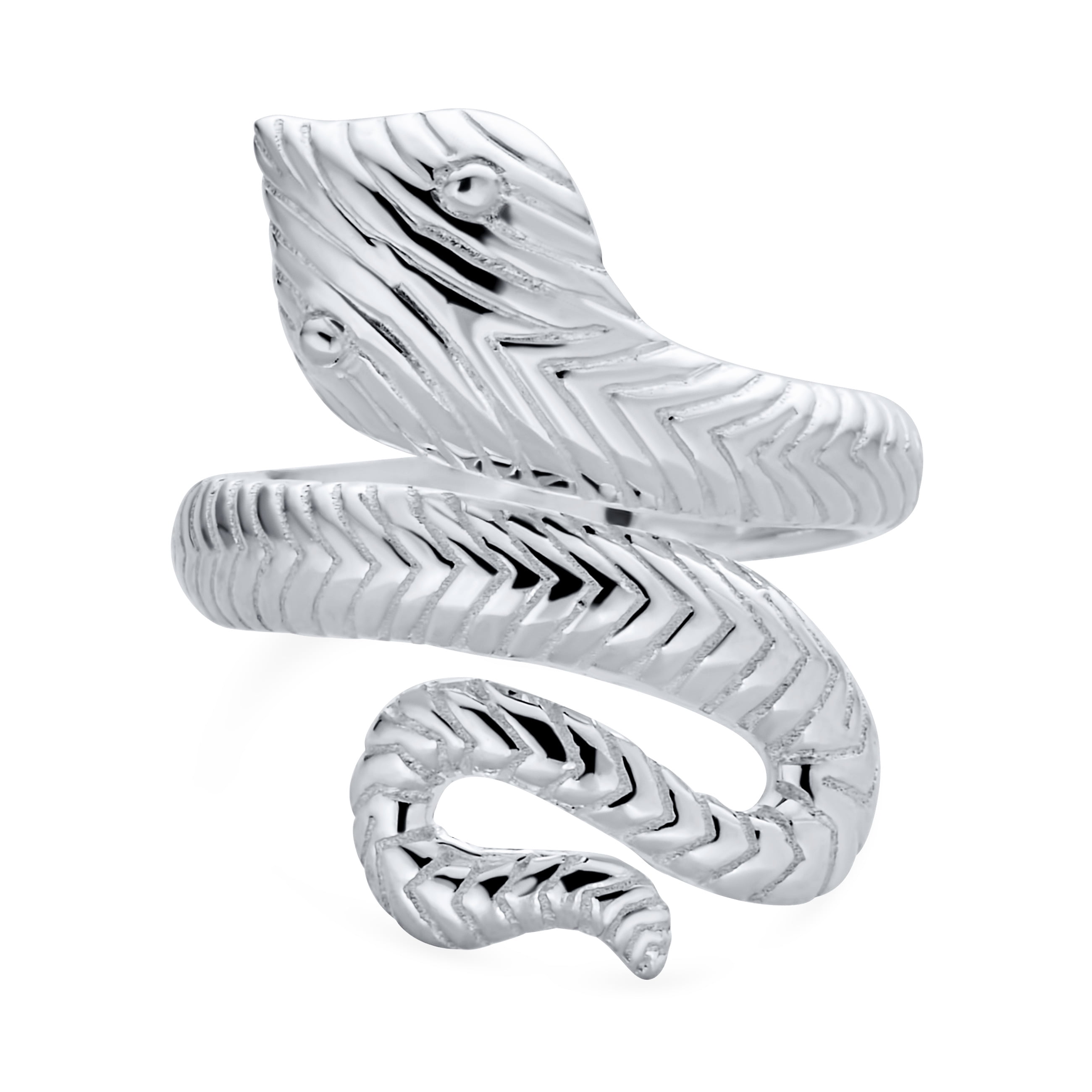 Bling Jewelry Womens Egyptian Cobra Snake Wrap Coil Statement Ring .925 ...