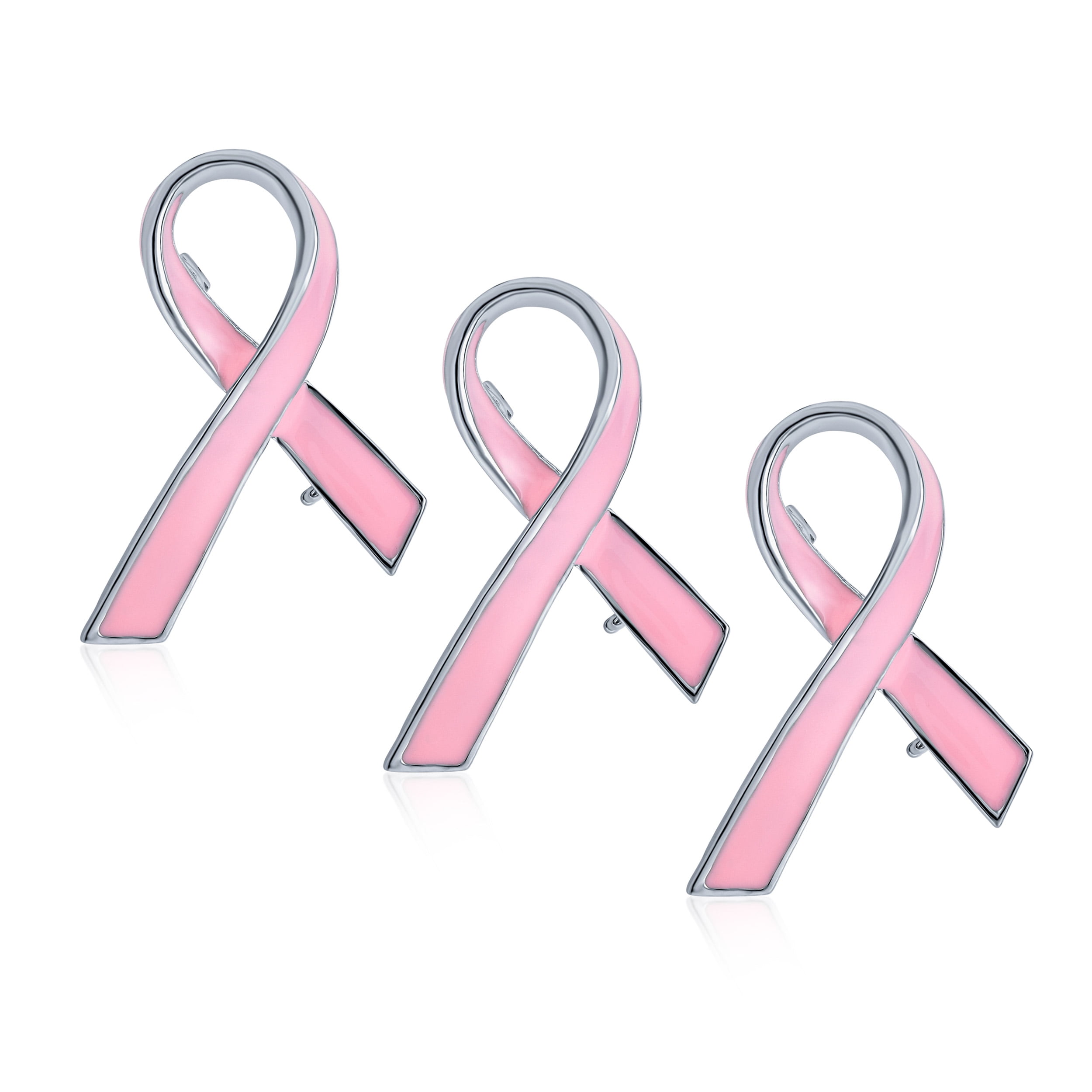 Bling Jewelry Womens Set of 3 Pink Ribbon Breast Cancer Survivor ...