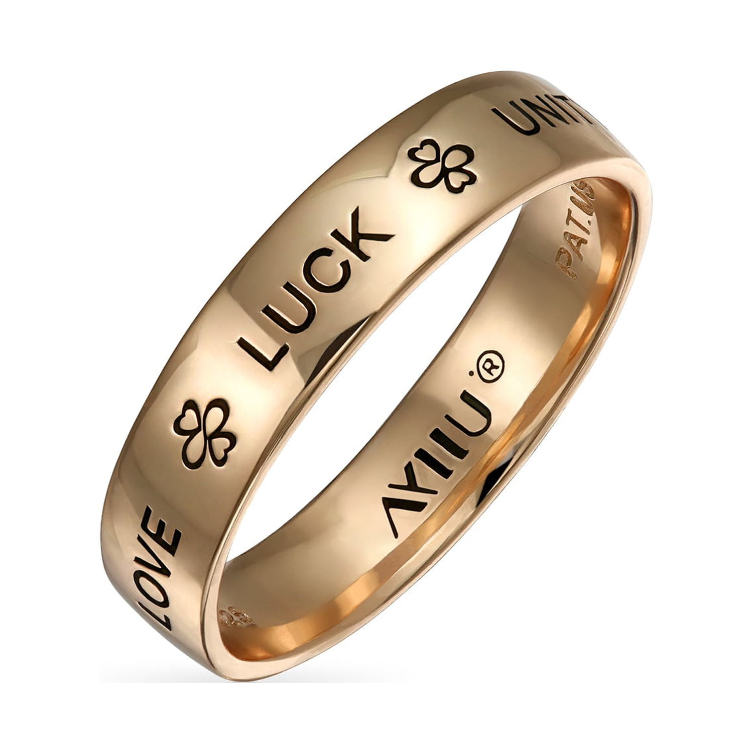 Bling Jewelry Womens Silver Ring with Heart Infinity Clover Symbol for ...