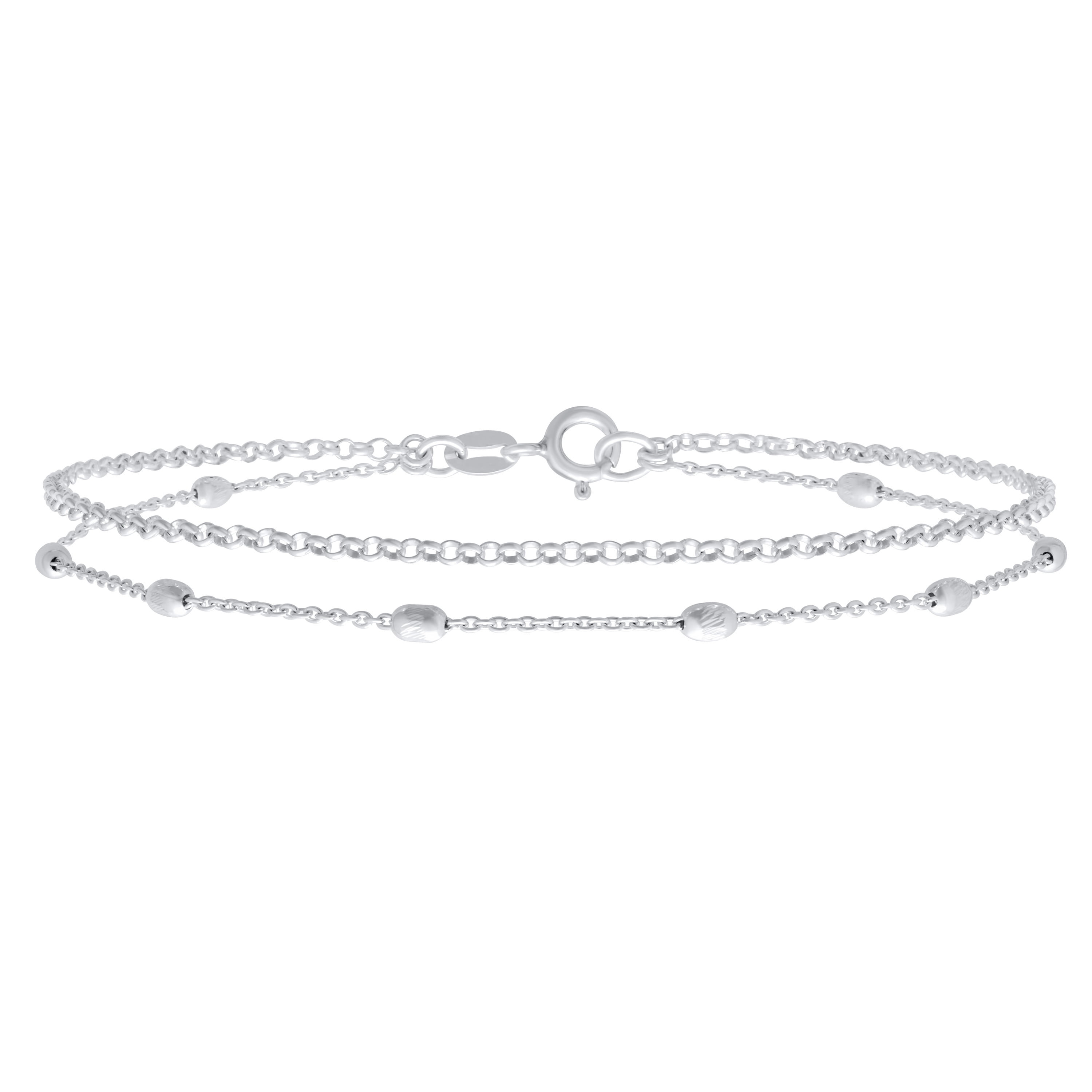 Bling Jewelry Womens Simple Minimalist Sterling Silver Anklet Ankle ...