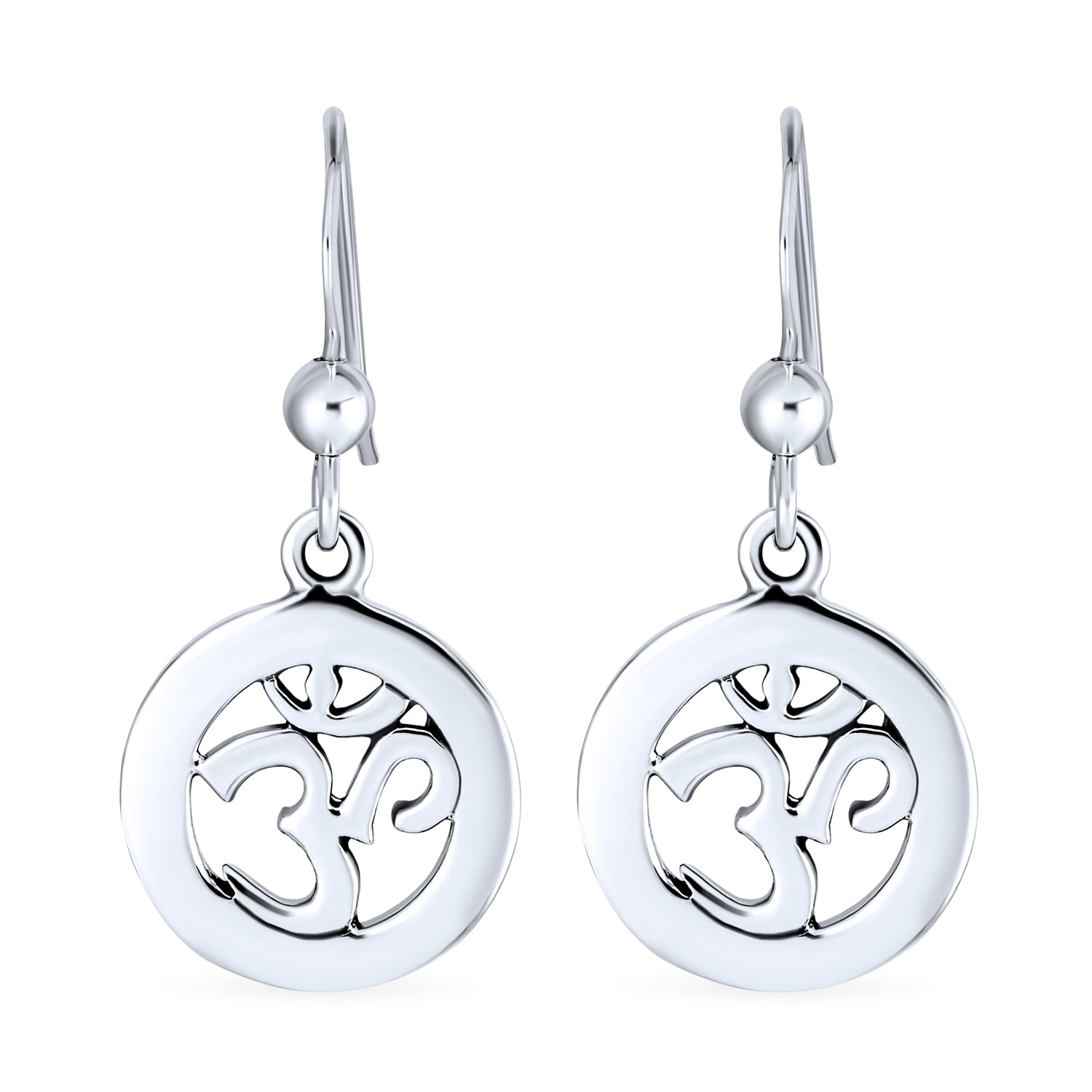 Bling Jewelry Womens Spiritual Amulet Dangle Earrings Aum Om Ohm ...