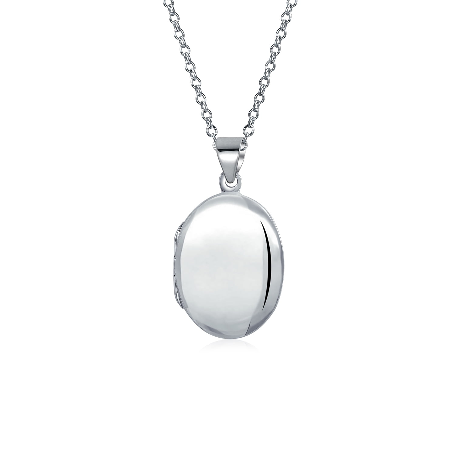 Bling Jewelry Womens Traditional Keepsake Photo Locket Necklace - Holds ...