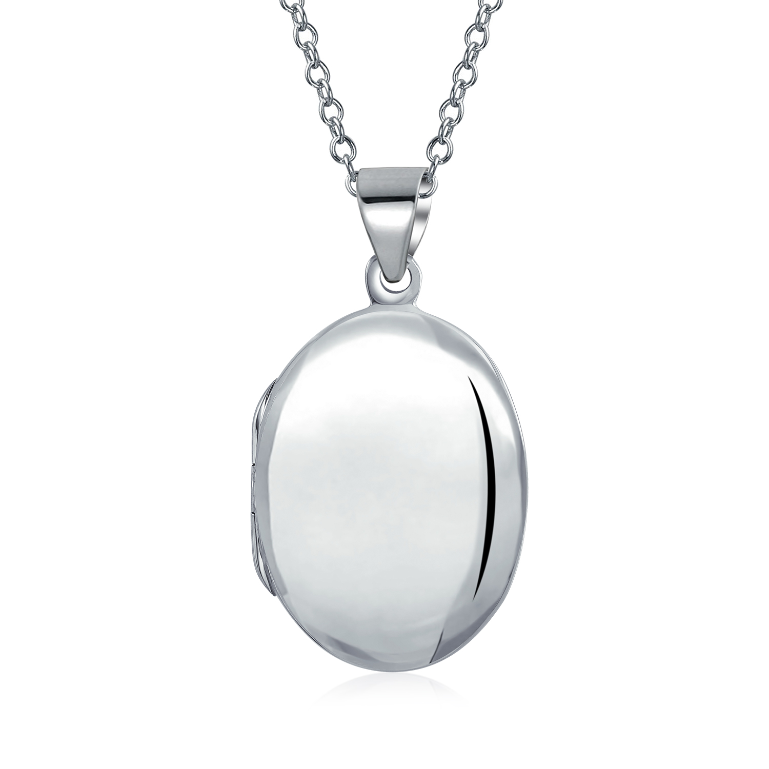 Bling Jewelry Womens Traditional Keepsake Photo Locket Necklace - Holds ...