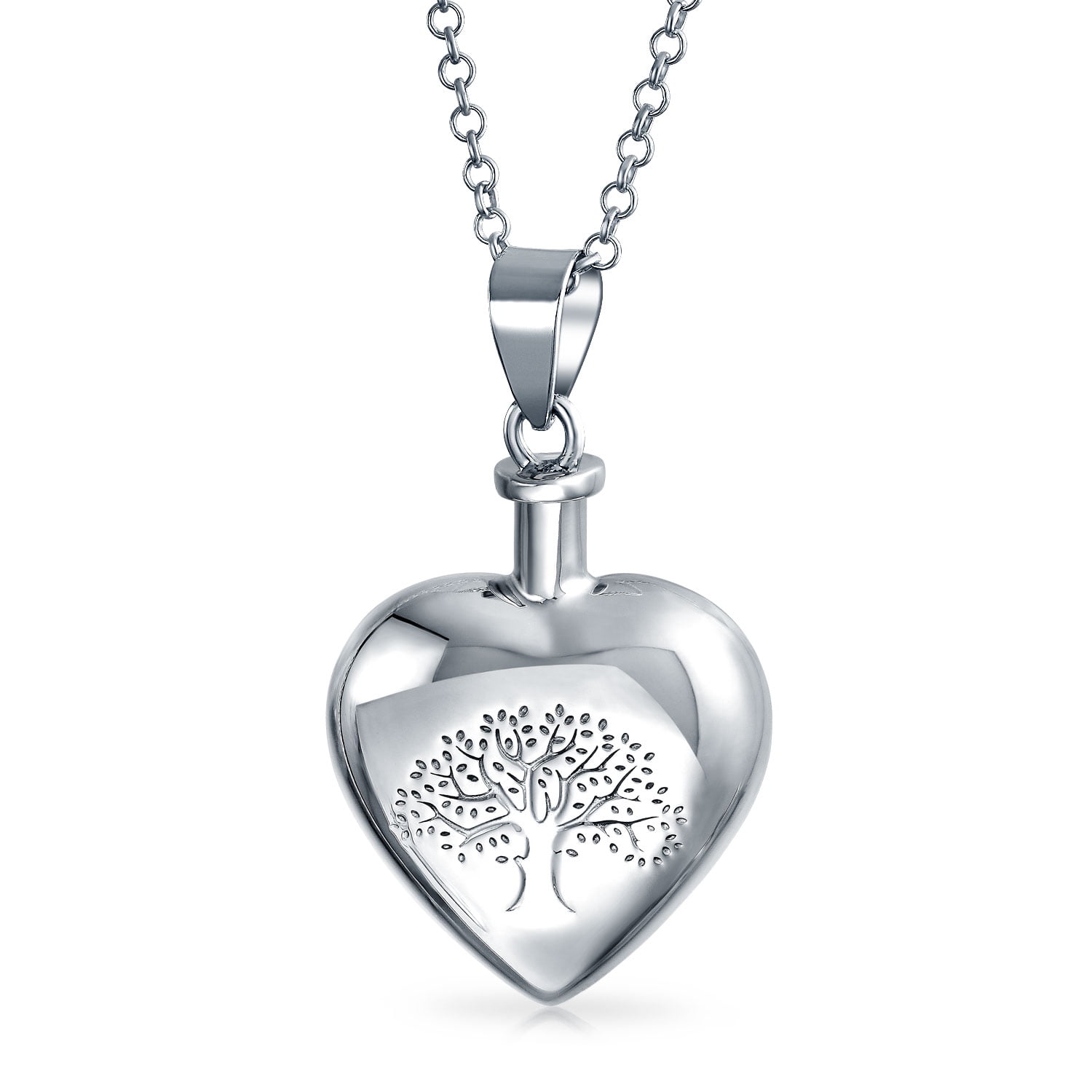 Bling Jewelry Womens Tree of Life Heart Locket Pendant Memorial ...