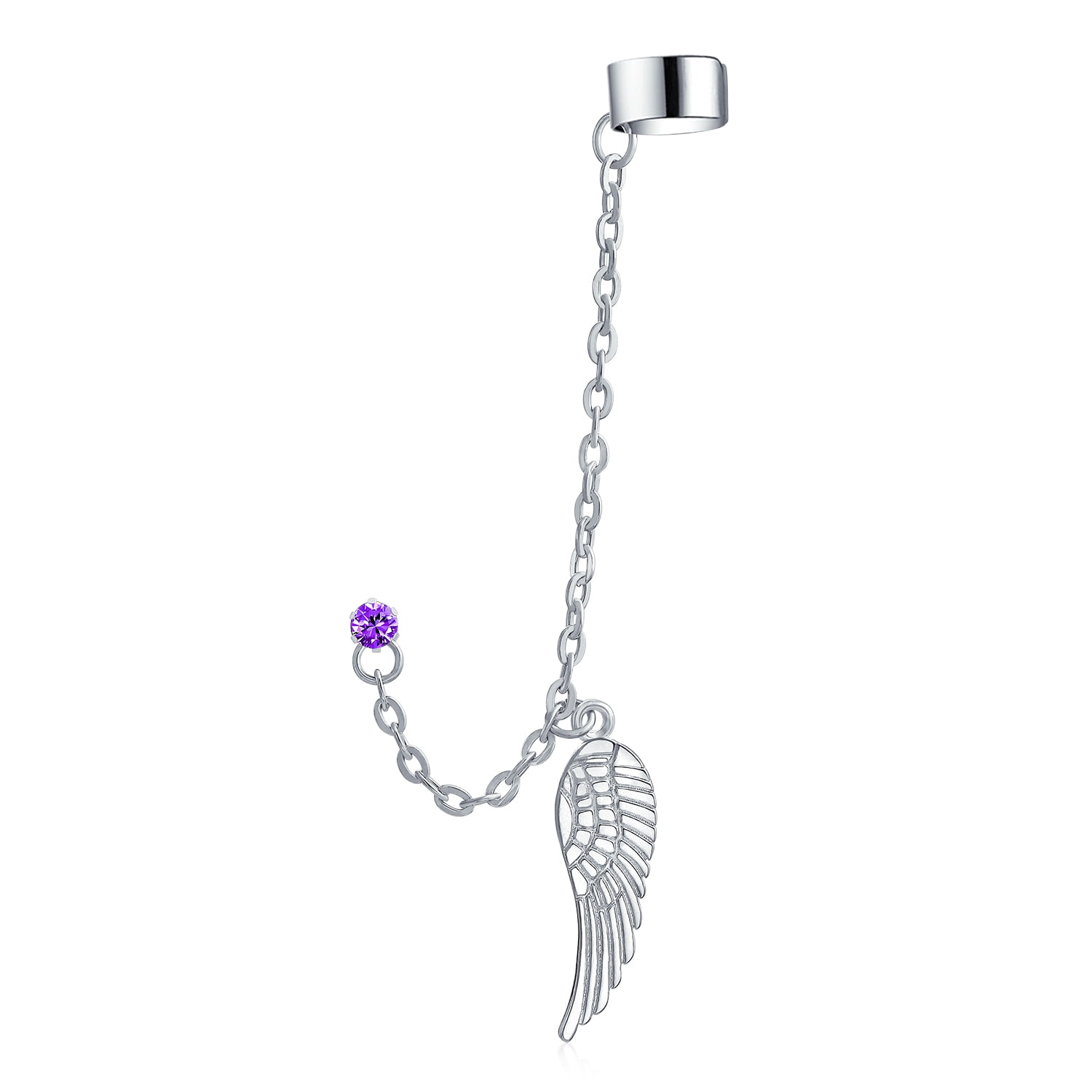 Bling Jewelry Womens Trendy Unisex Ear Cuff Cartilage Angel Wing ...