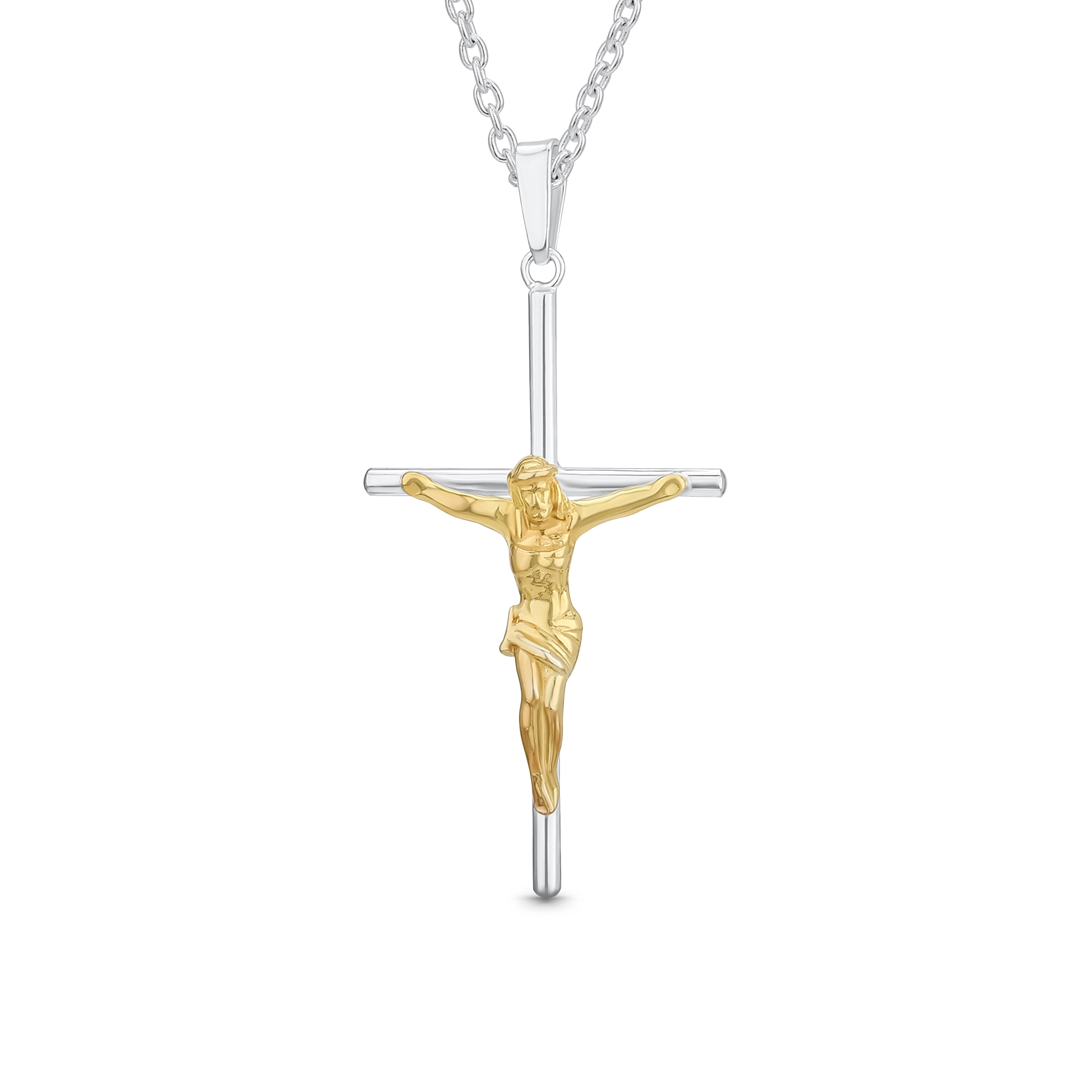 Bling Jewelry Womens Unisex Medium Jesus Crucifix Cross Bling Jewelry Womens Unisex Medium Jesus Crucifix Cross