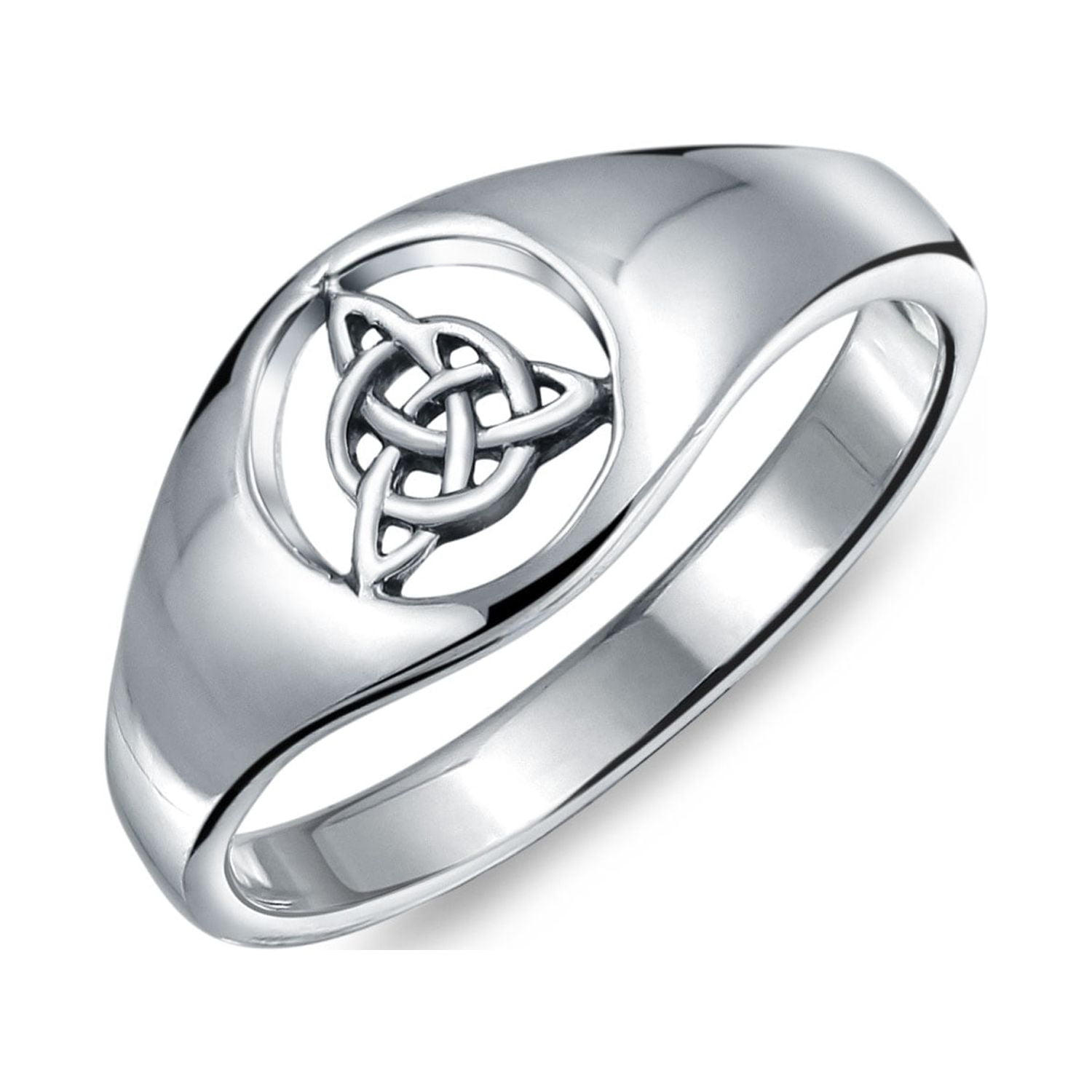 Bling Jewelry Womens Unisex Silver Ring with Viking Celtic Infinity ...