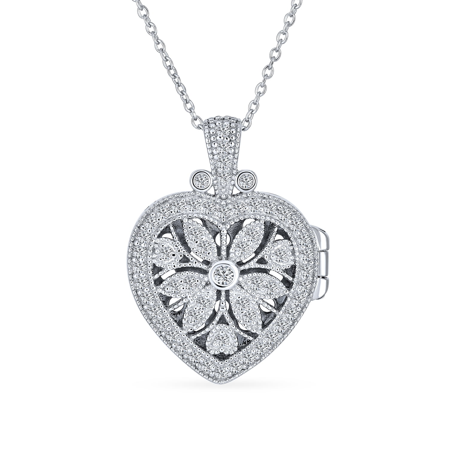 Bling Jewelry Womens Vintage Filigree Heart Aromatherapy Essential Oil ...