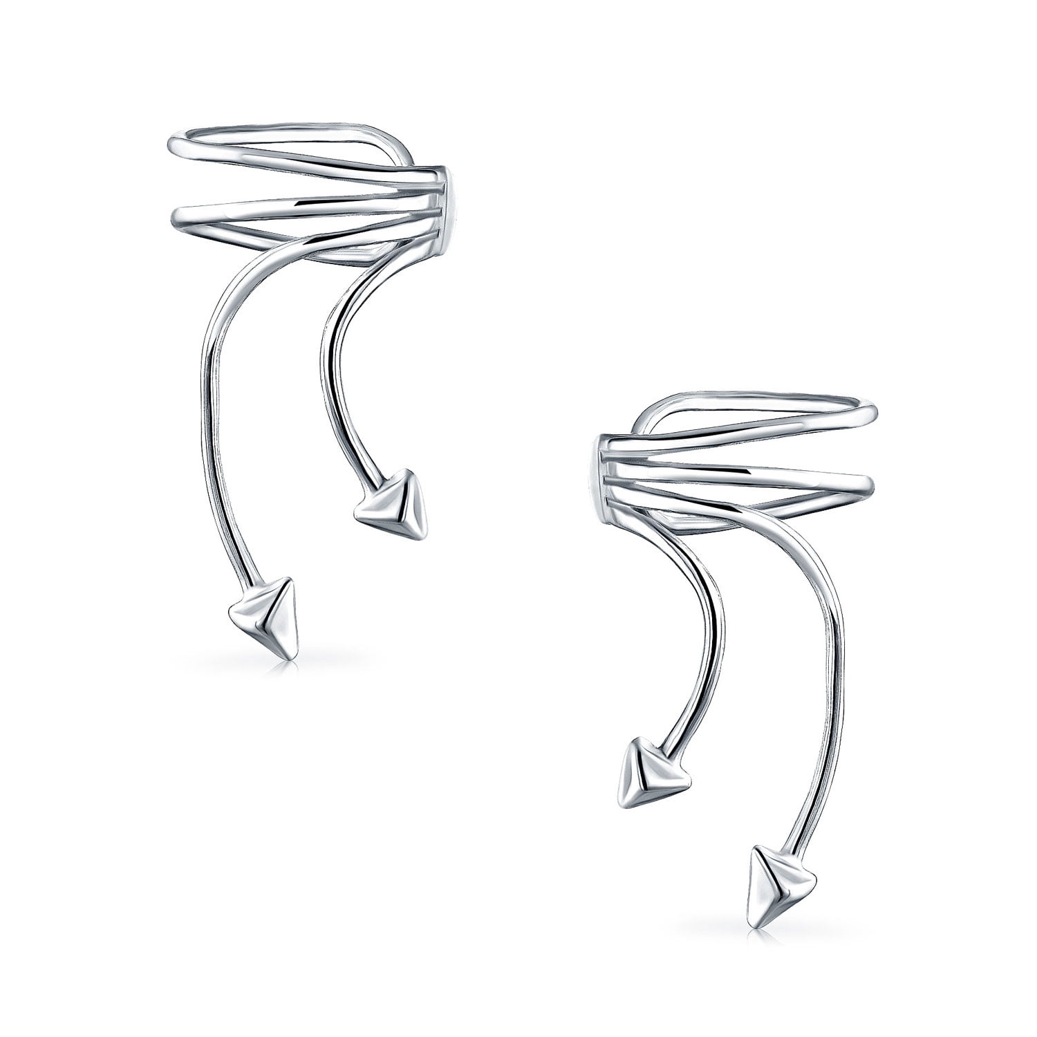 Bling Jewelry Womens Western Jewelry Spike Ear Cuff Cartilage Clip Wrap ...