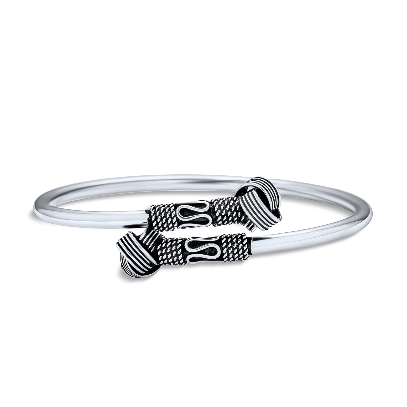 Bling Jewelry Womens Western Style Knotted Ball Bangle Bracelet ...