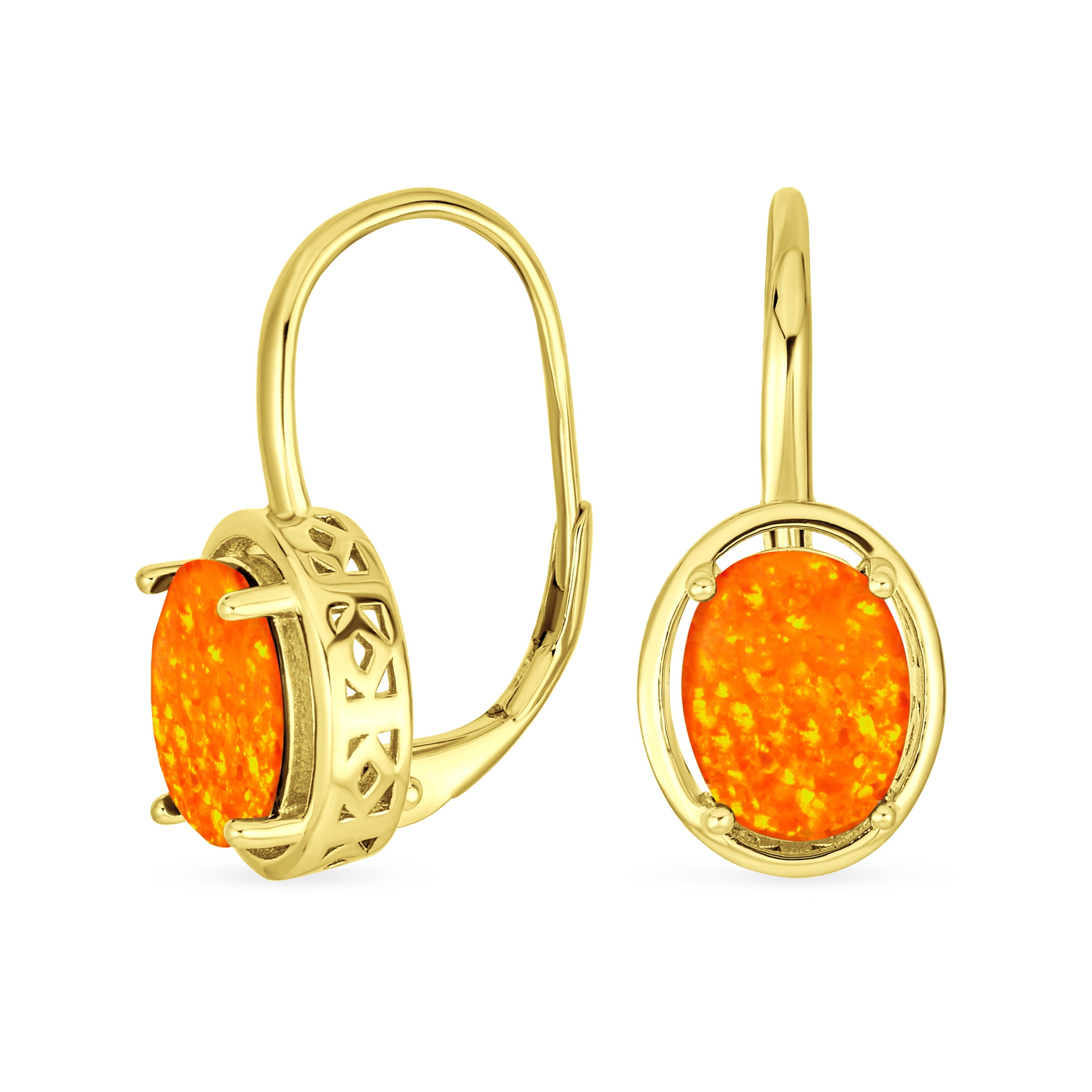 Bling Jewelry Womens White Blue Purple Opal Dangle Gemstone Earrings ...