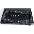 Bling License Plate Frame Rhinestone Stainless Steel for Women Black 2 ...