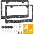 Bling License Plate Frame for Women,2 Pack Premium Stainless Steel ...