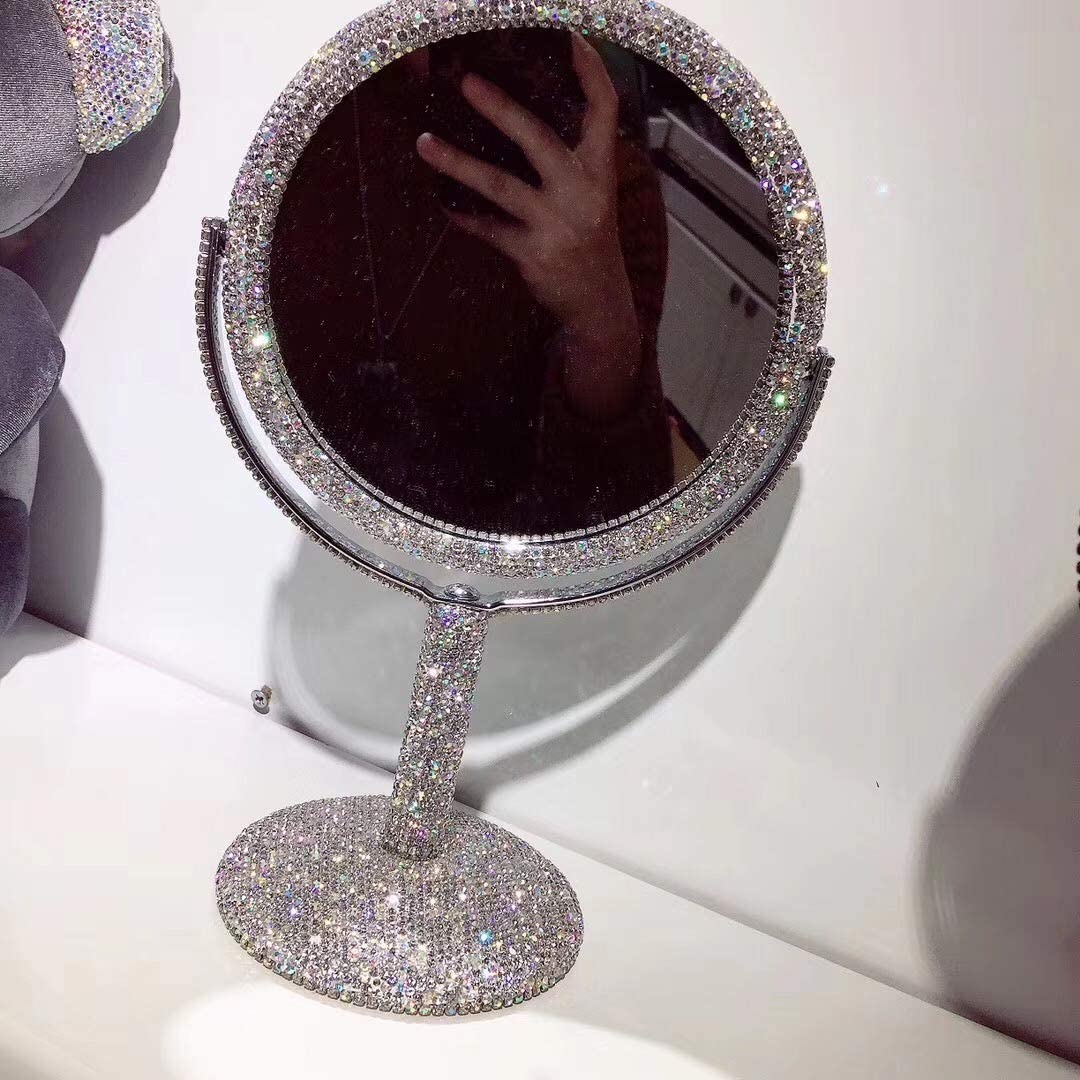 Bling Makeup Vanity Mirror - Luxury Sophisticated Stand 2X ...
