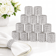 Bling Napkin Rings Set Of 150 Rhinestone Adornment Holder Bulk For ...
