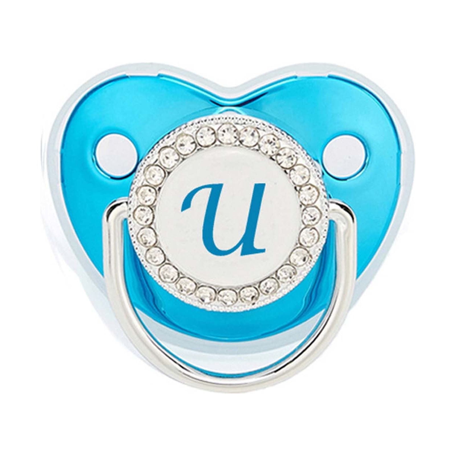 Bling Pacifier and Pacifier Clip 26 Letter Name Custom Pacifier Glitter ...