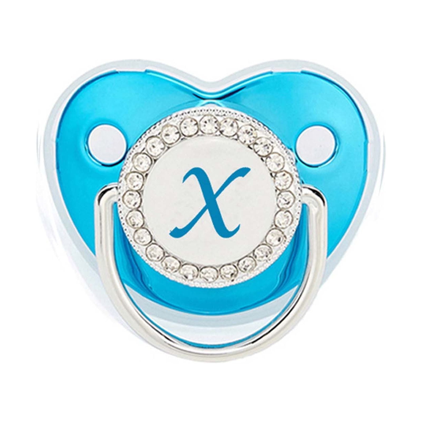 Bling Pacifier and Pacifier Clip 26 Letter Name Custom Pacifier Glitter ...