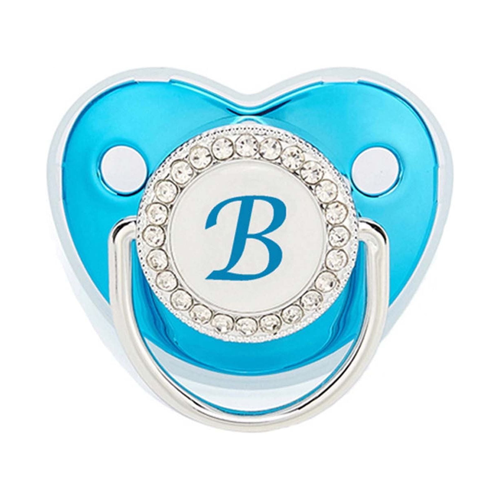Bling Pacifier and Pacifier Clip 26 Letter Name Custom Pacifier Glitter ...