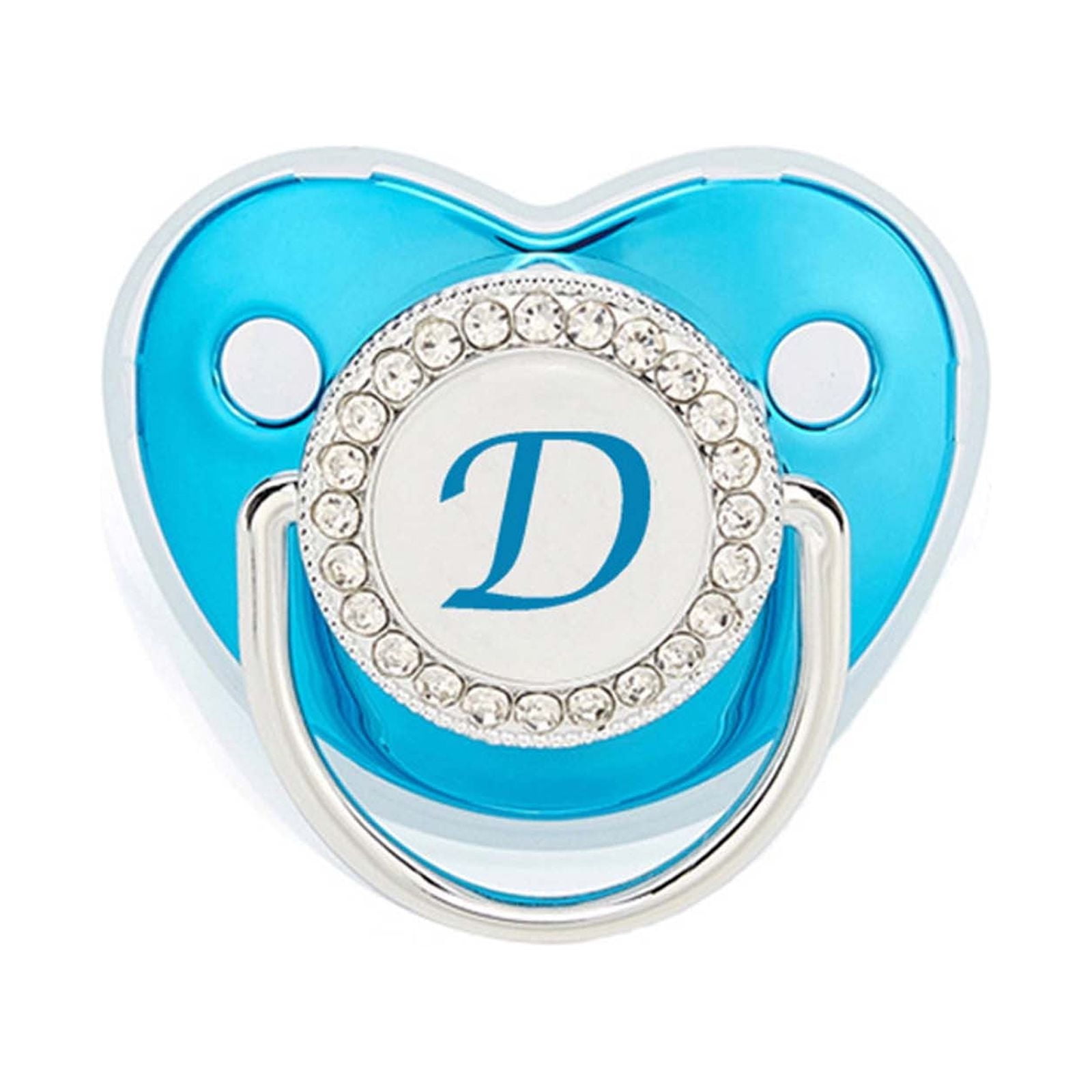 Bling Pacifier and Pacifier Clip 26 Letter Name Custom Pacifier Glitter ...