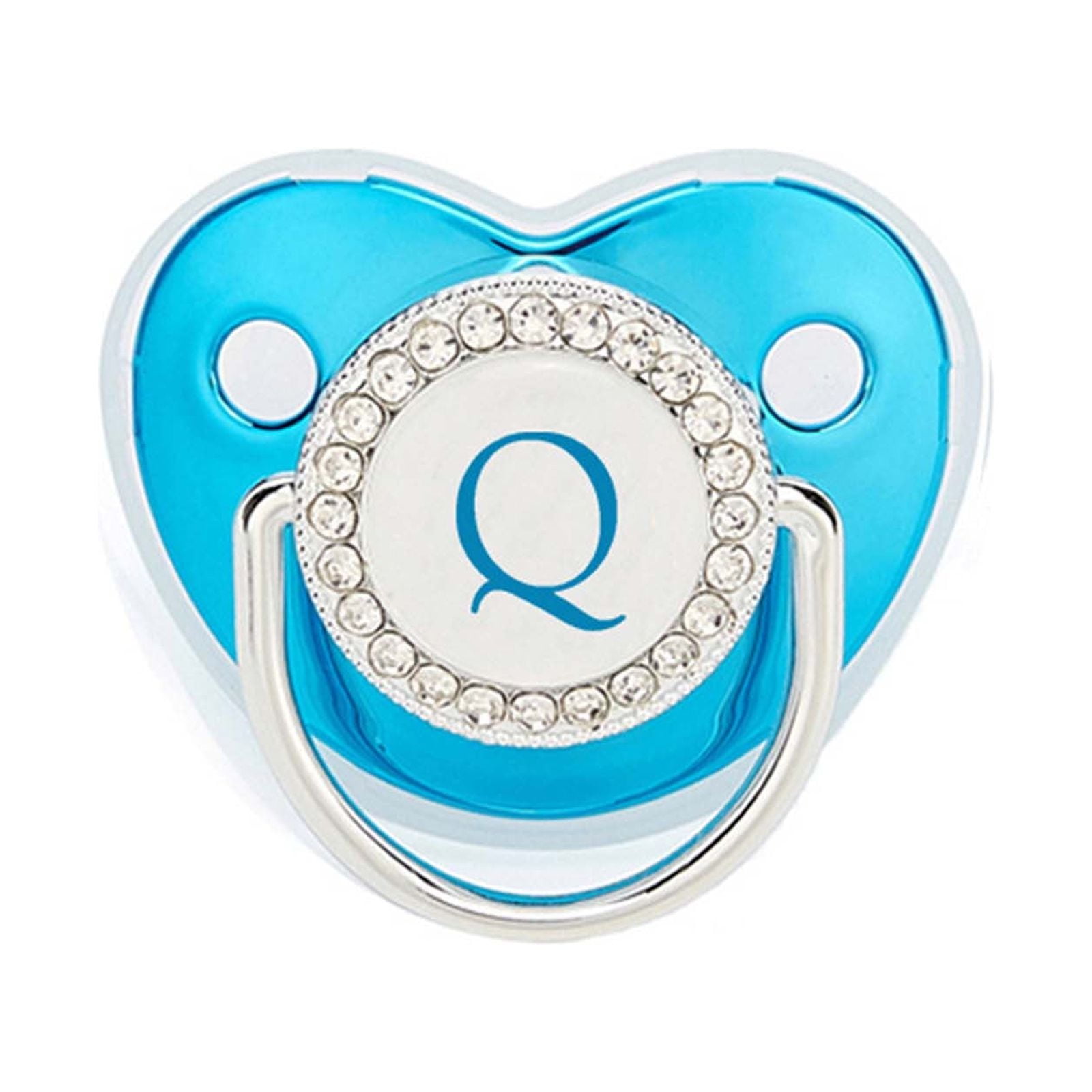 Bling Pacifier and Pacifier Clip 26 Letter Name Custom Pacifier Glitter ...