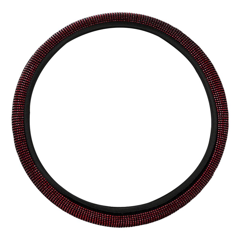 Bling Rhinestone Car String Whl Cover 38cm Glitter Anti Slip Cover iver ...