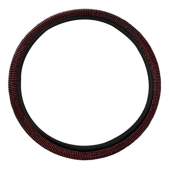 Bling Rhinestone Car String Whl Cover 38cm Glitter Anti Slip Cover iver ...