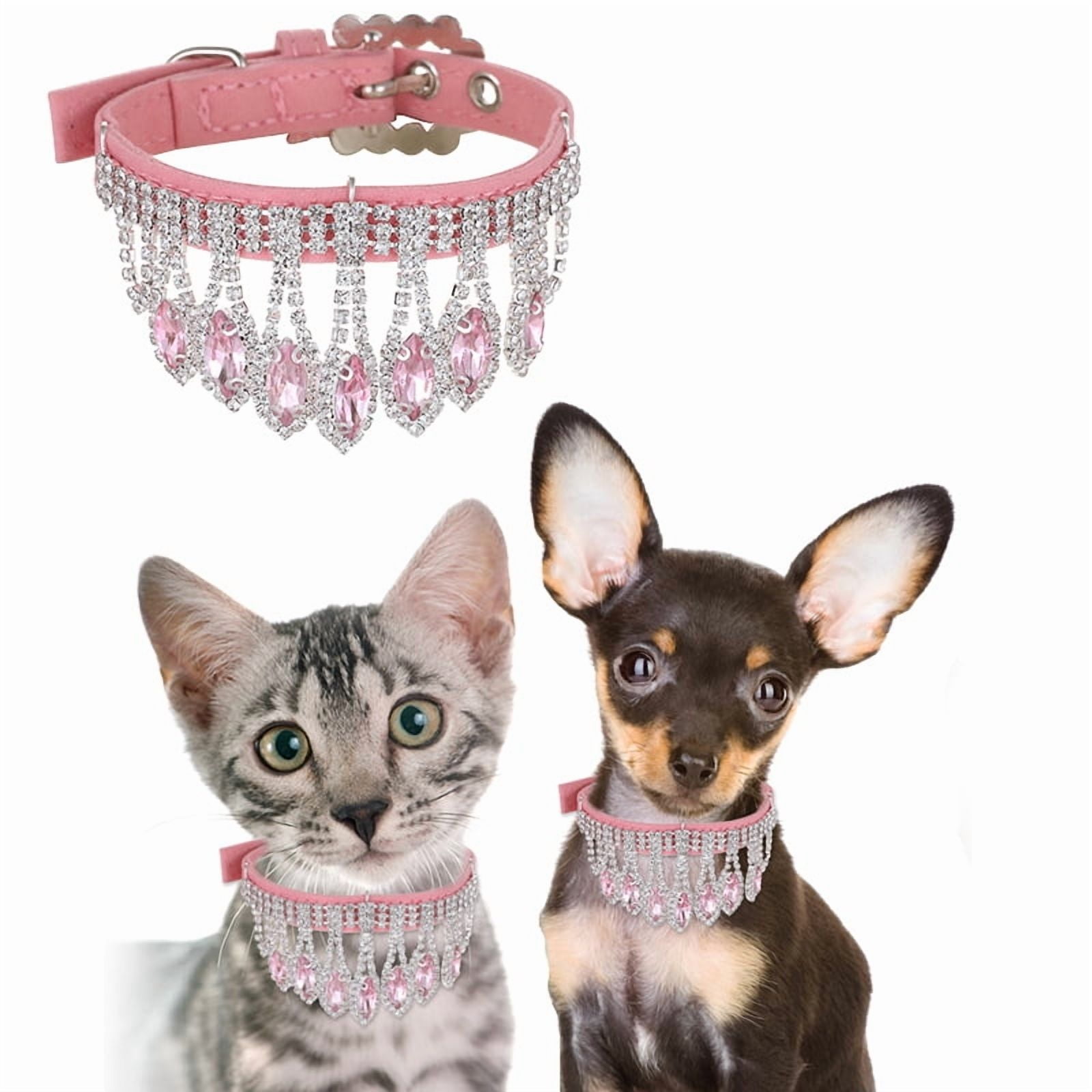 Bling Rhinestone Crystal Dog Collar Small & Medium Dogs Collar ...