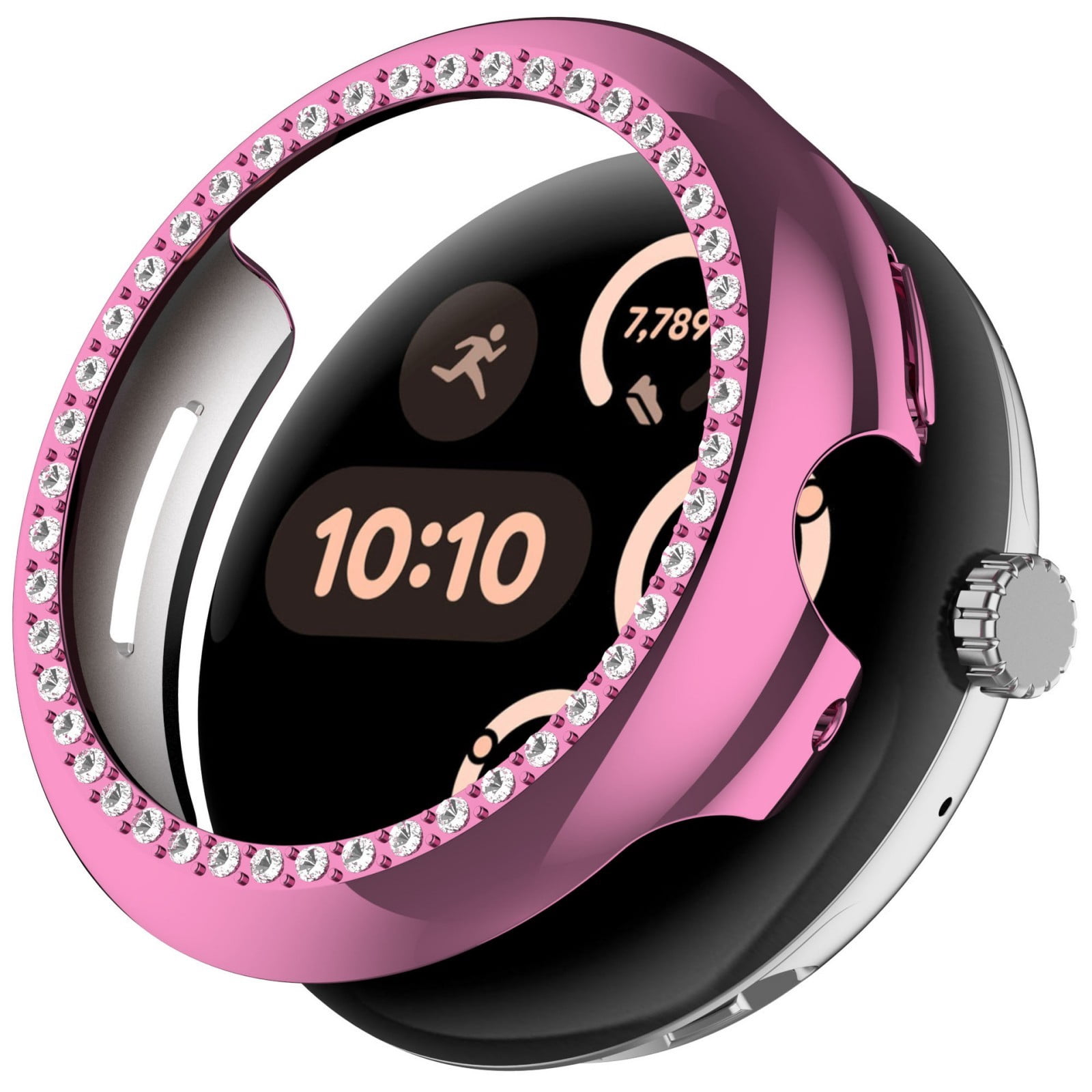 Bling Rhinestone Protective Case for Google Pixel Watch 4 45mm, PC ...