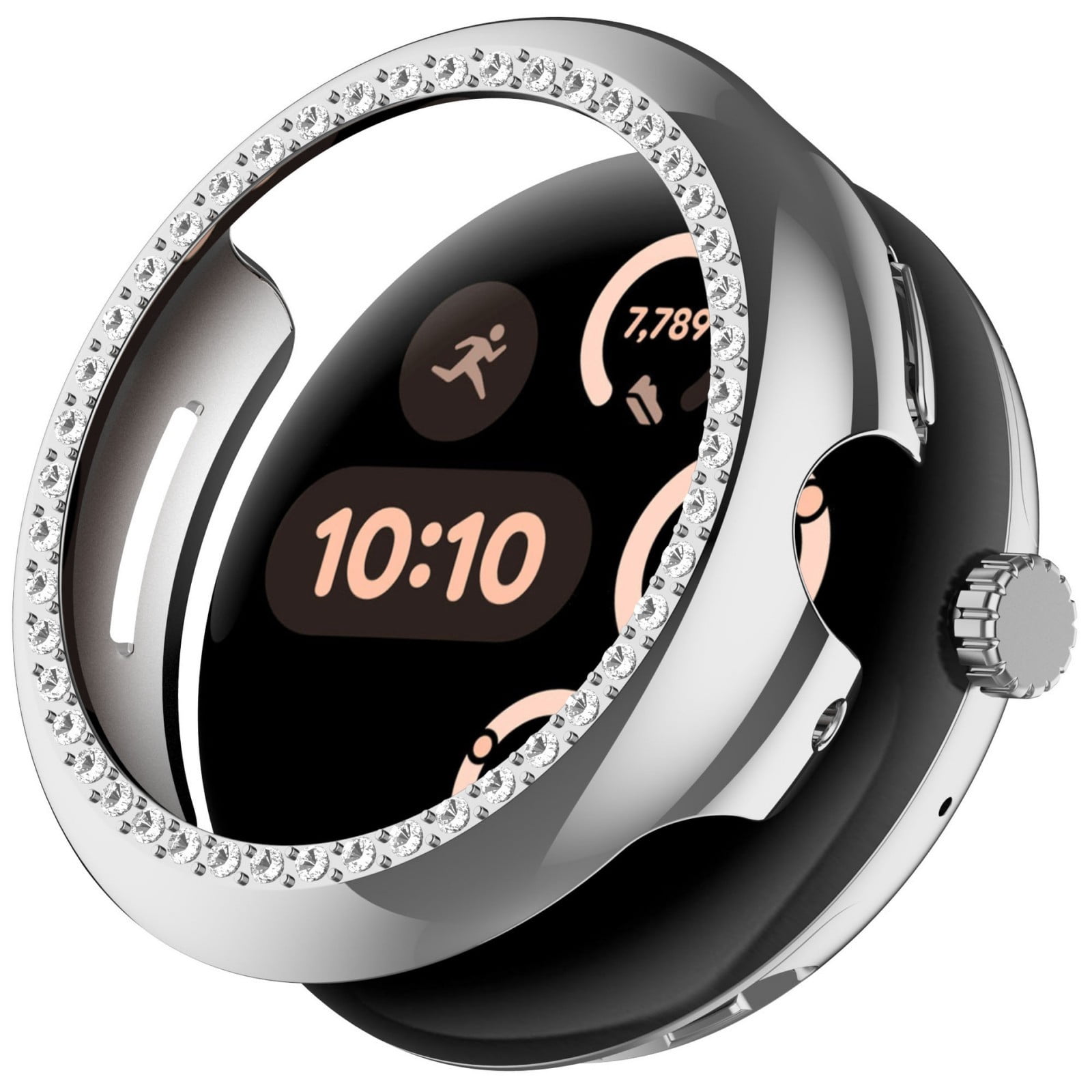 Bling Rhinestone Protective Case for Google Pixel Watch 4 45mm, PC ...