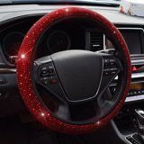 Bling Rhinestone Steering Wheel Cover with Crystal Diamond for Women ...