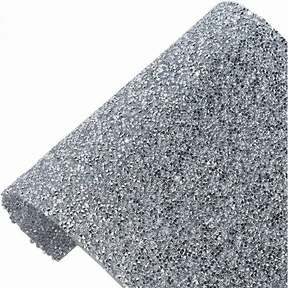 Bling Rhinestone Sticker Sheet 9.3 x 7.68 inch Silver Self-Adhesive ...