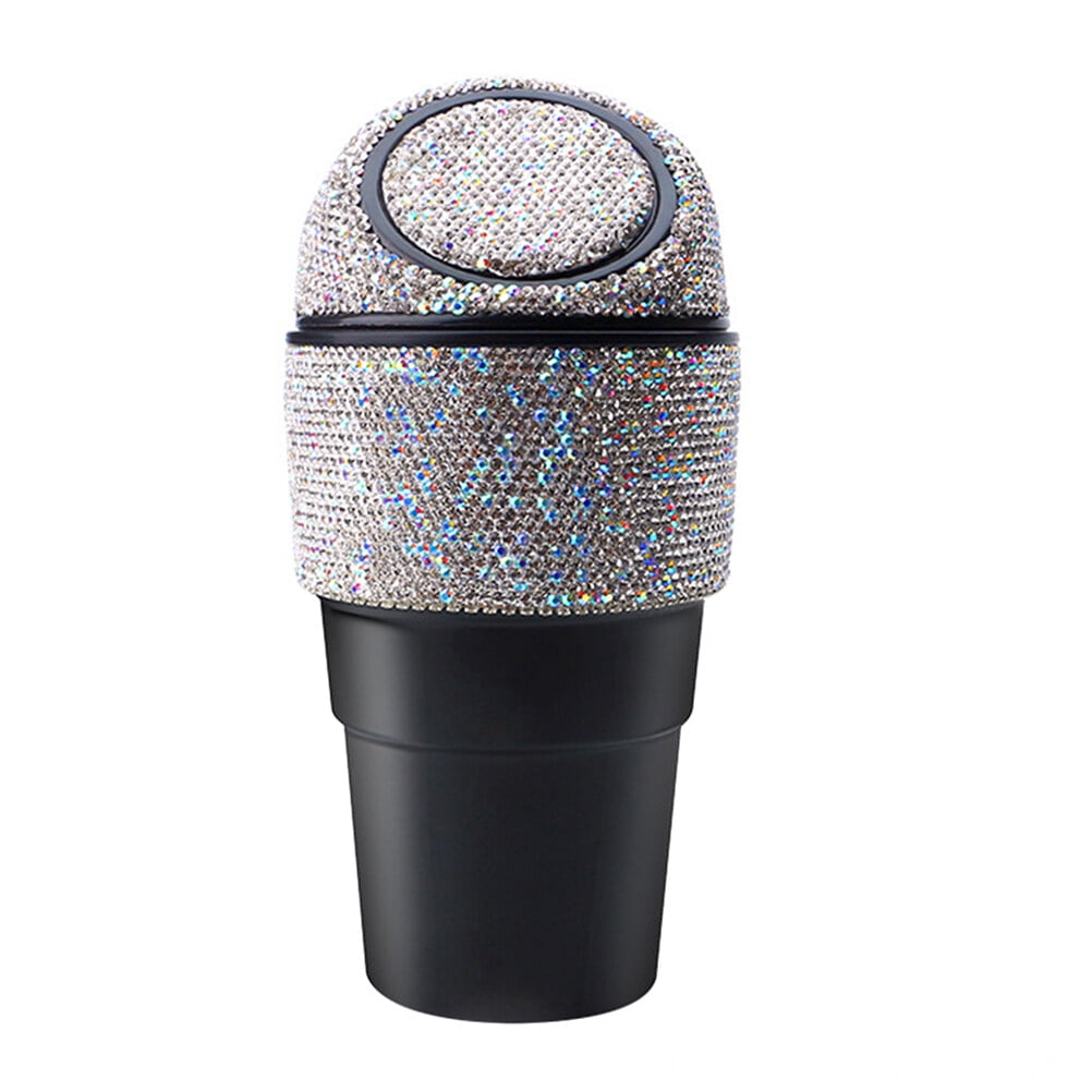 Bling Vehicle Garbage Can Rhinestone Car Garbage Can Vehicle Trash Can ...
